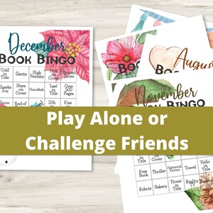 A Year of Book Bingo Monthly Reading Challenge for Book Lovers 12 ...