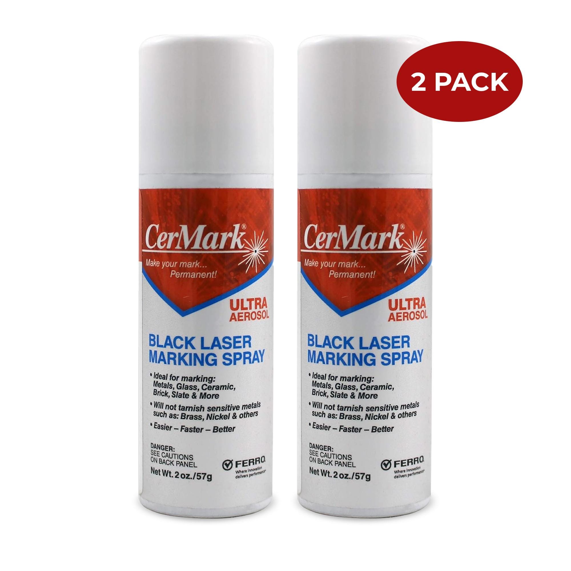 Cermark Ultra Laser Marking Aerosol 2oz, Cermark Laser Marking Spray ...