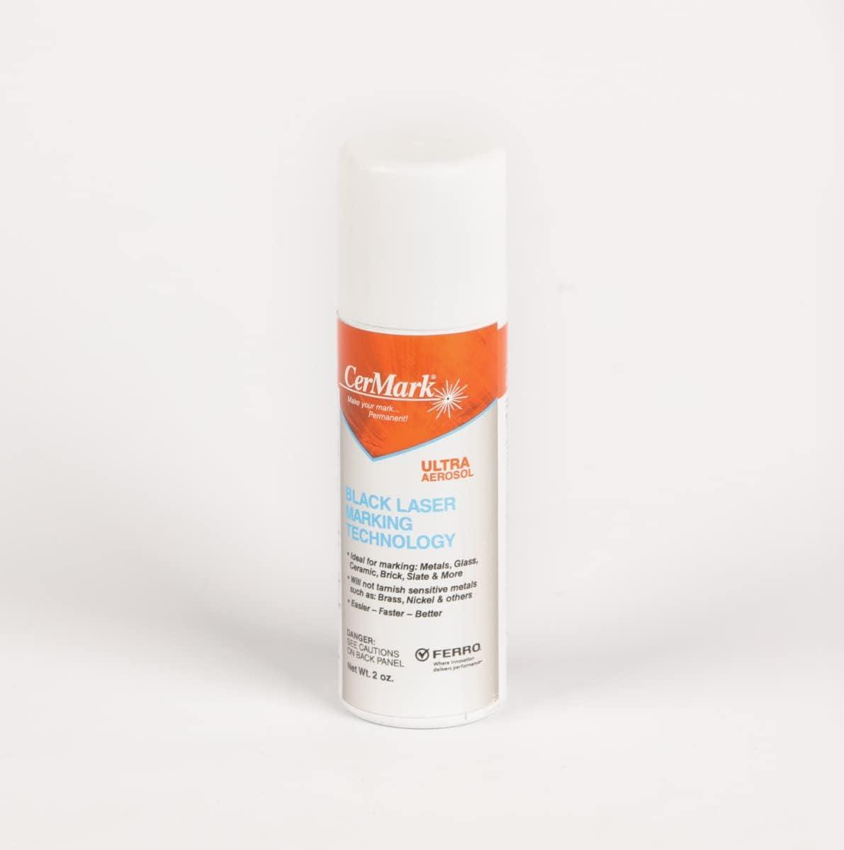 Cermark Ultra Laser Marking Aerosol 2oz, Cermark Laser Marking Spray ...