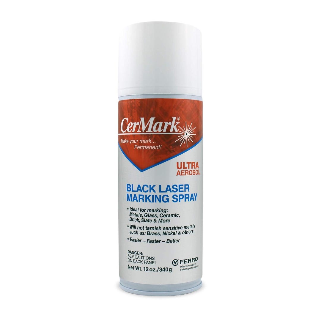 Cermark Ultra Laser Marking Aerosol 12oz, Cermark Laser Marking Spray ...
