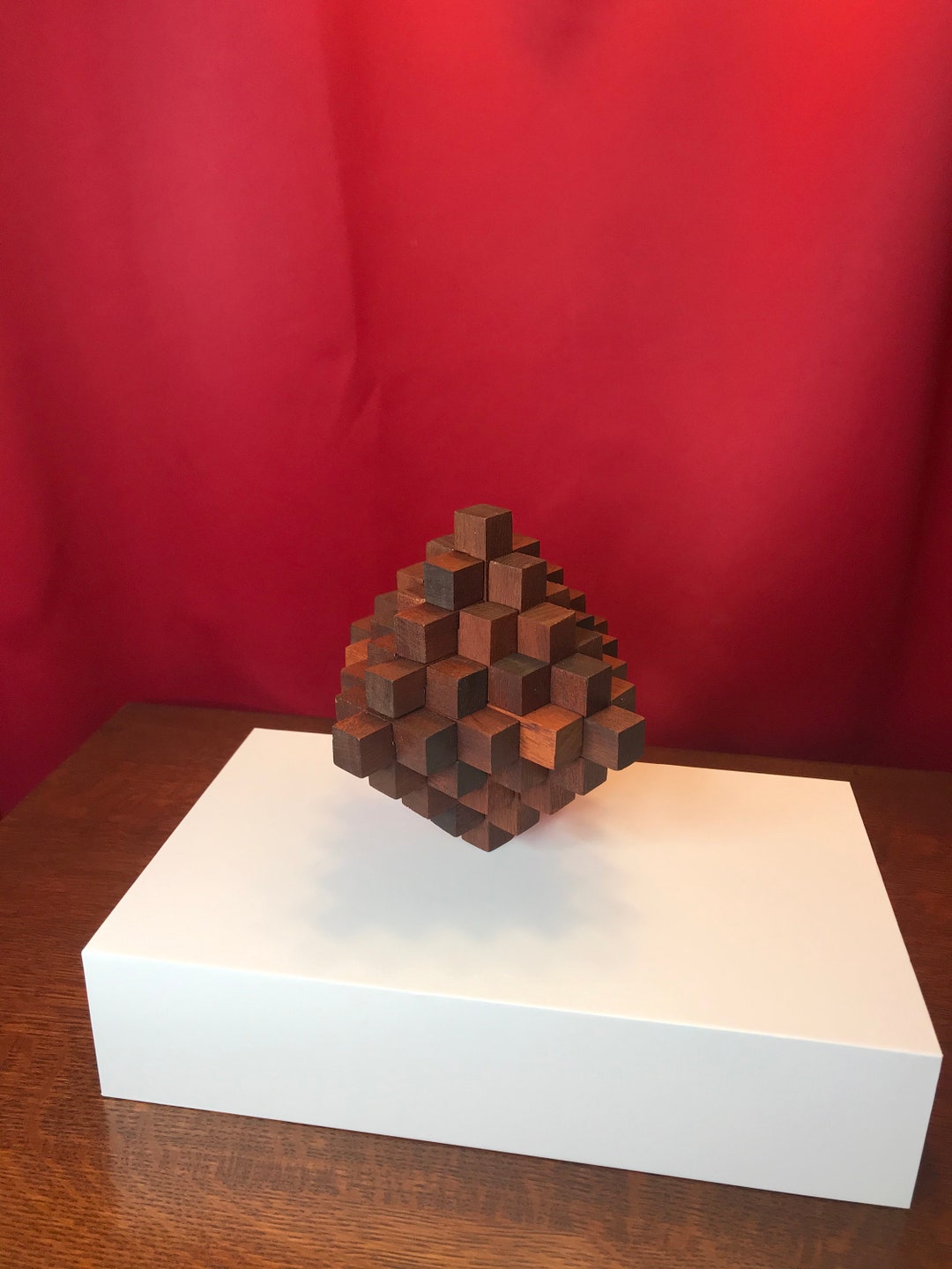 33-piece Mahogany Luban Lock Puzzle - Etsy