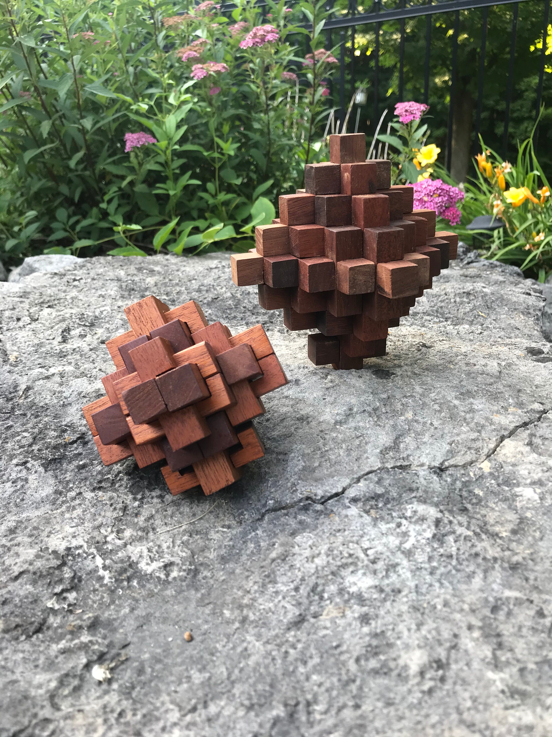 33-piece Mahogany Luban Lock Puzzle - Etsy