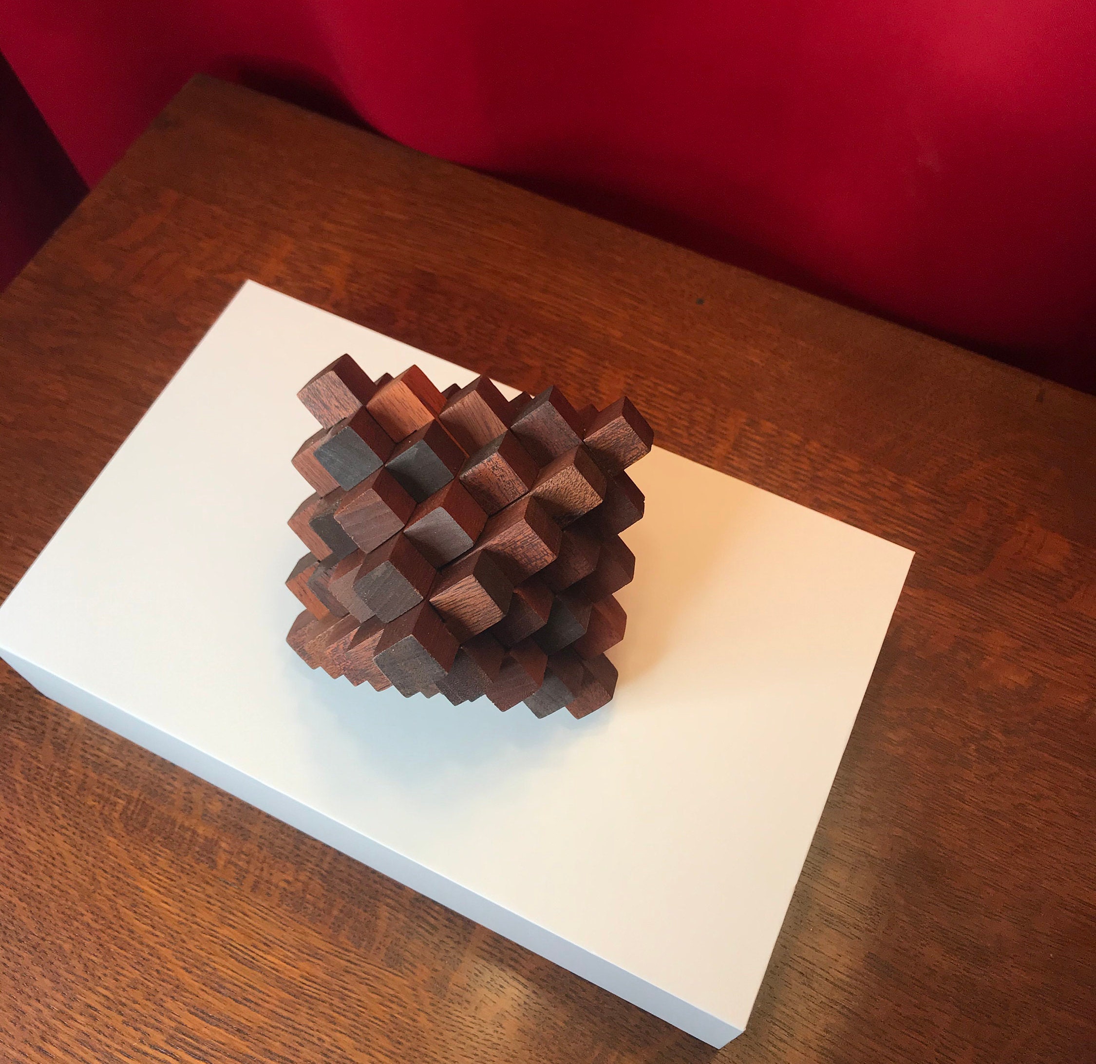 33-piece Mahogany Luban Lock Puzzle - Etsy