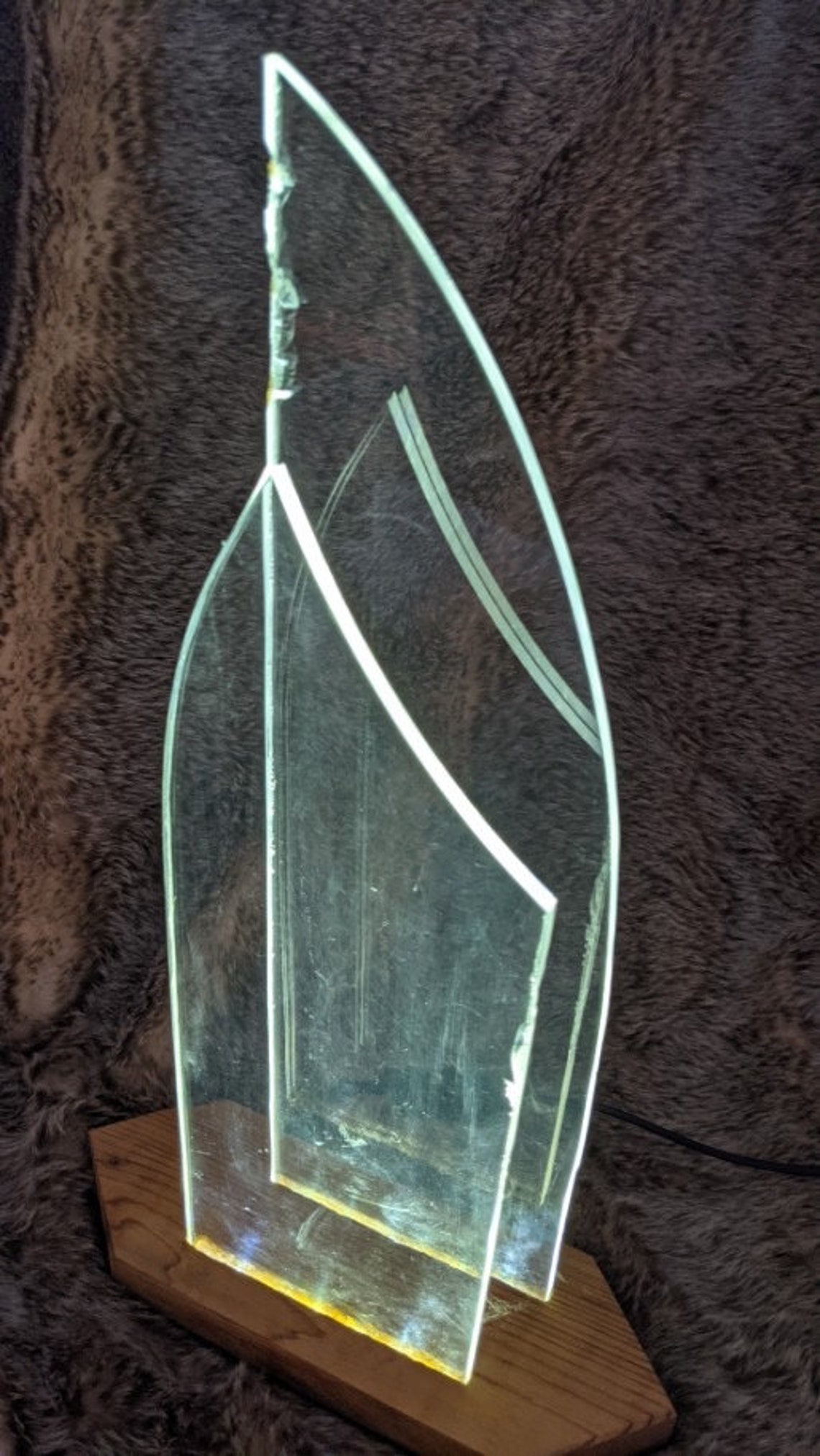 LED Plexiglass Nightlight - Etsy Italia