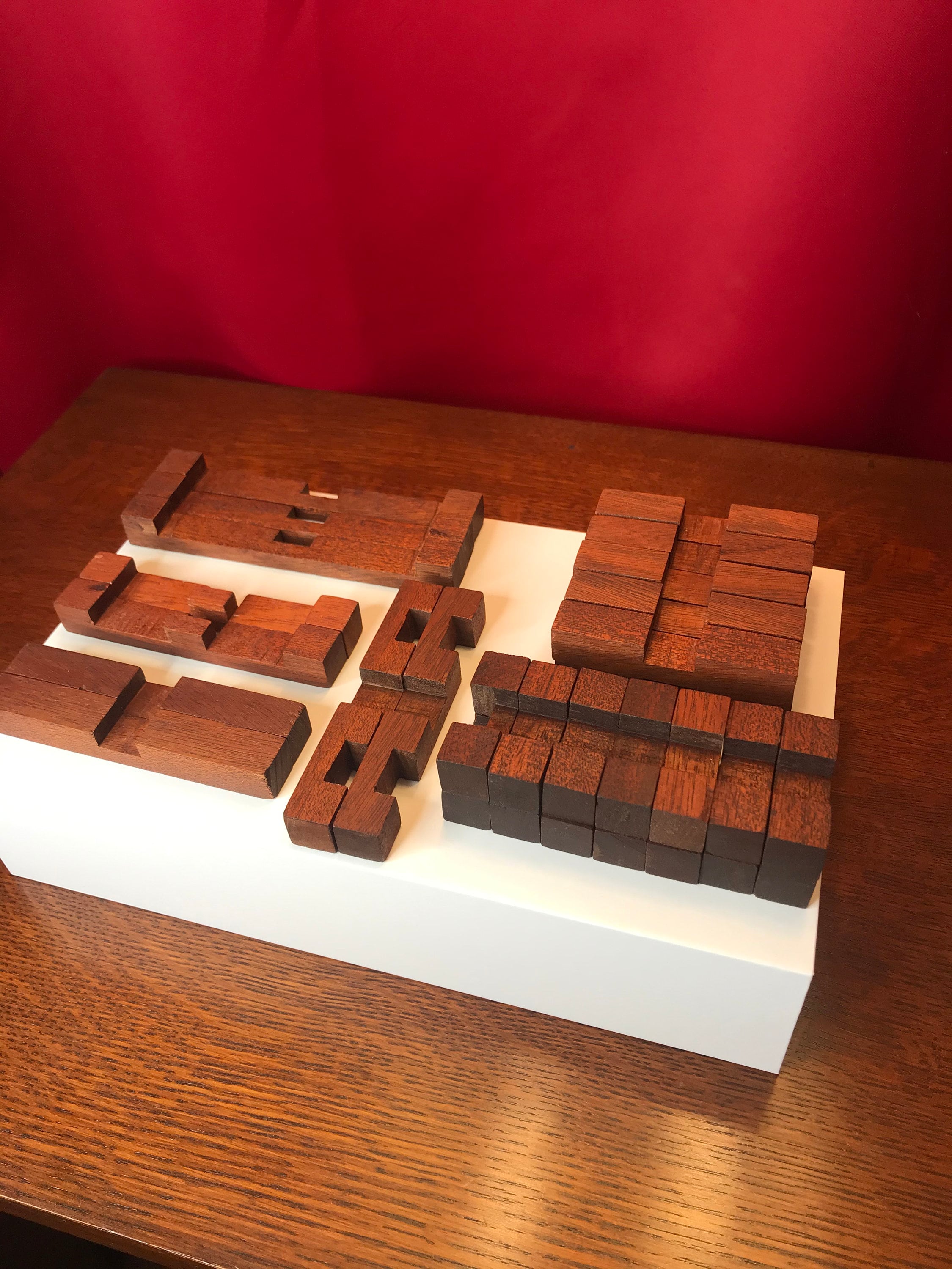 33-piece Mahogany Luban Lock Puzzle - Etsy
