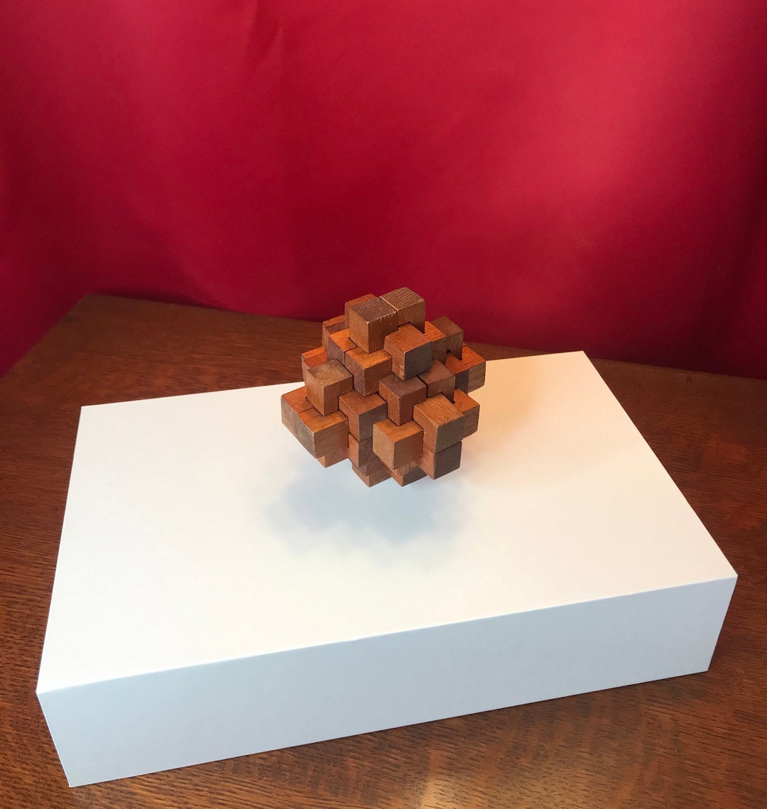 24-piece Mahogany Luban Lock Puzzle - Etsy