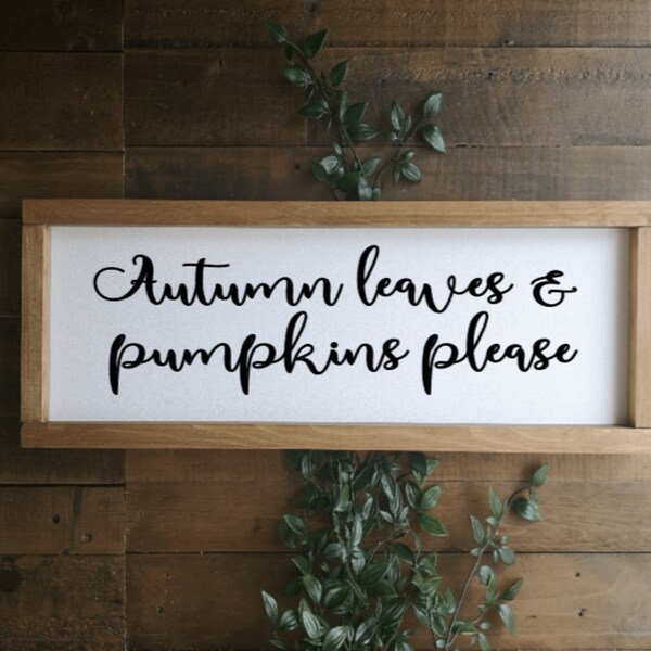 Autumn Sign - Etsy