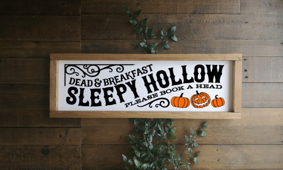Sleepy Hollow Sign Halloween Sign Halloween Decor Framed - Etsy UK