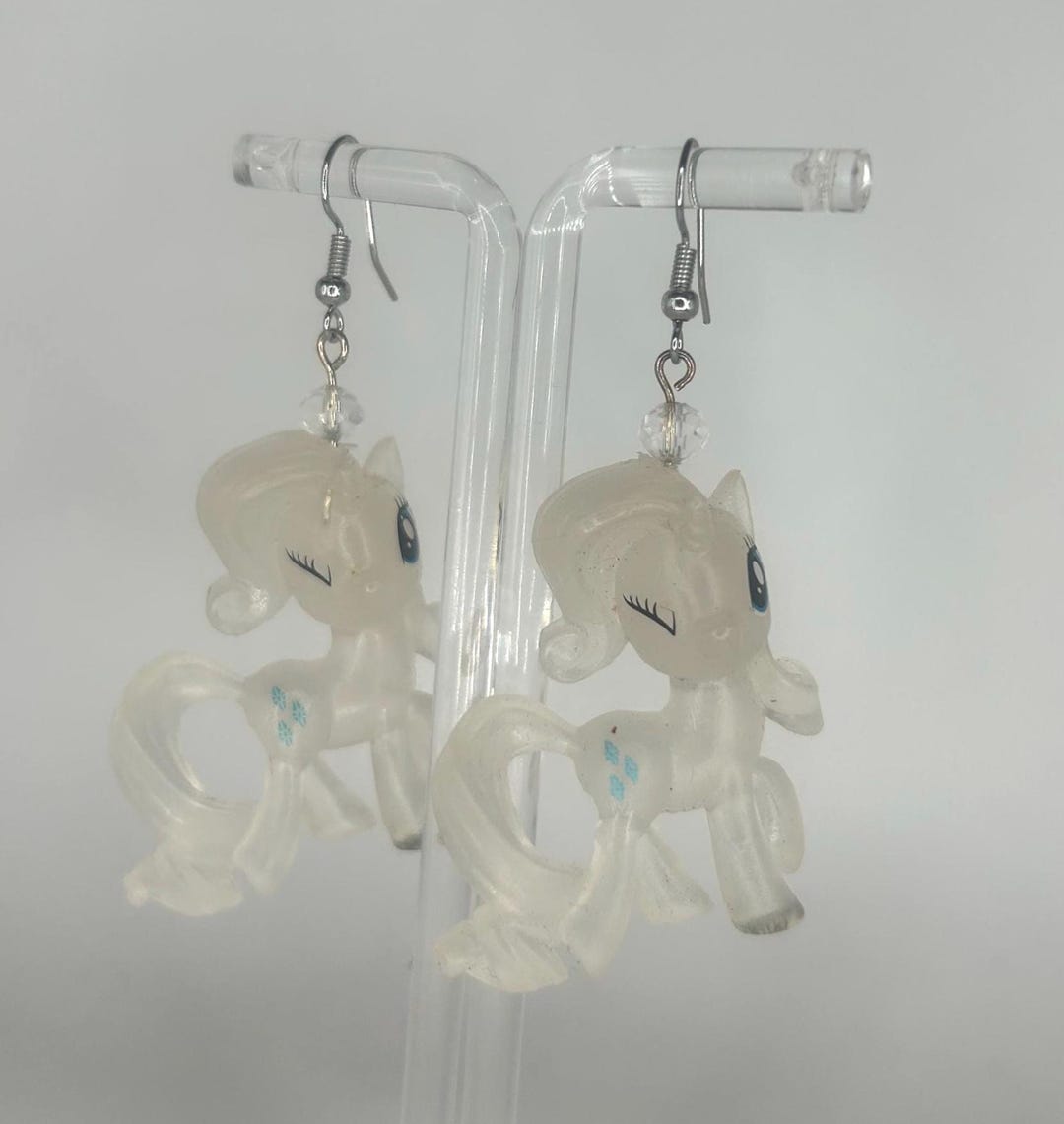 Cute Fun Rarity My Little Pony MLP Earrings - Etsy