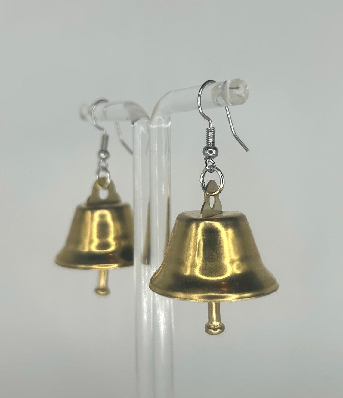 Cute Simple Gold Bell Earrings - Etsy