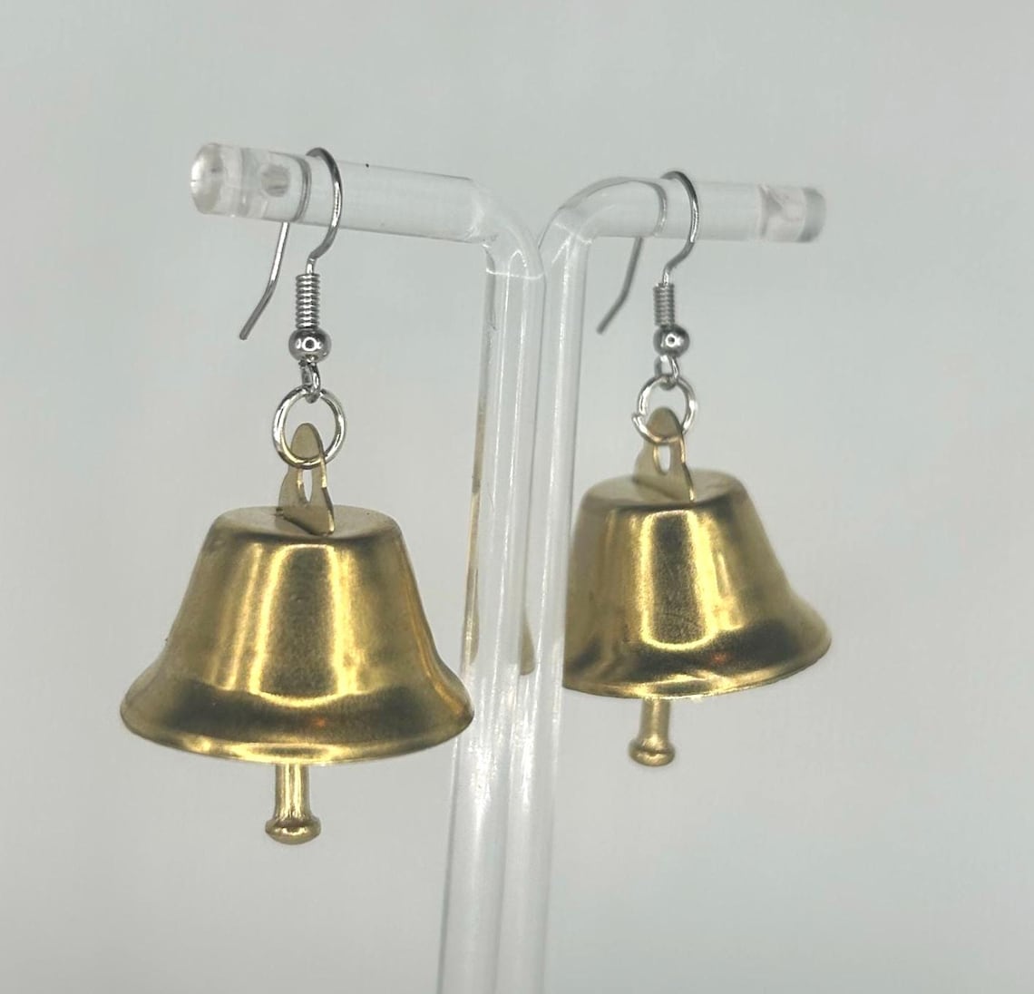 Cute Simple Gold Bell Earrings - Etsy
