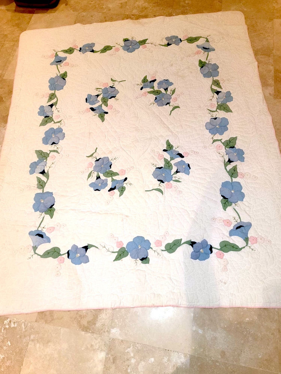Antique Morning Glory Quilt, Early 1900's Kentucky - Etsy