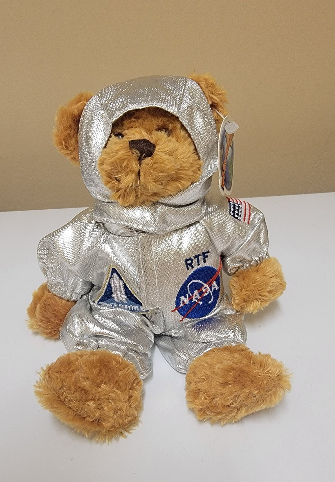 NASA Space Shuttle STS114 RTF Return to Flight 8" Bean Bag Teddy Bear ...