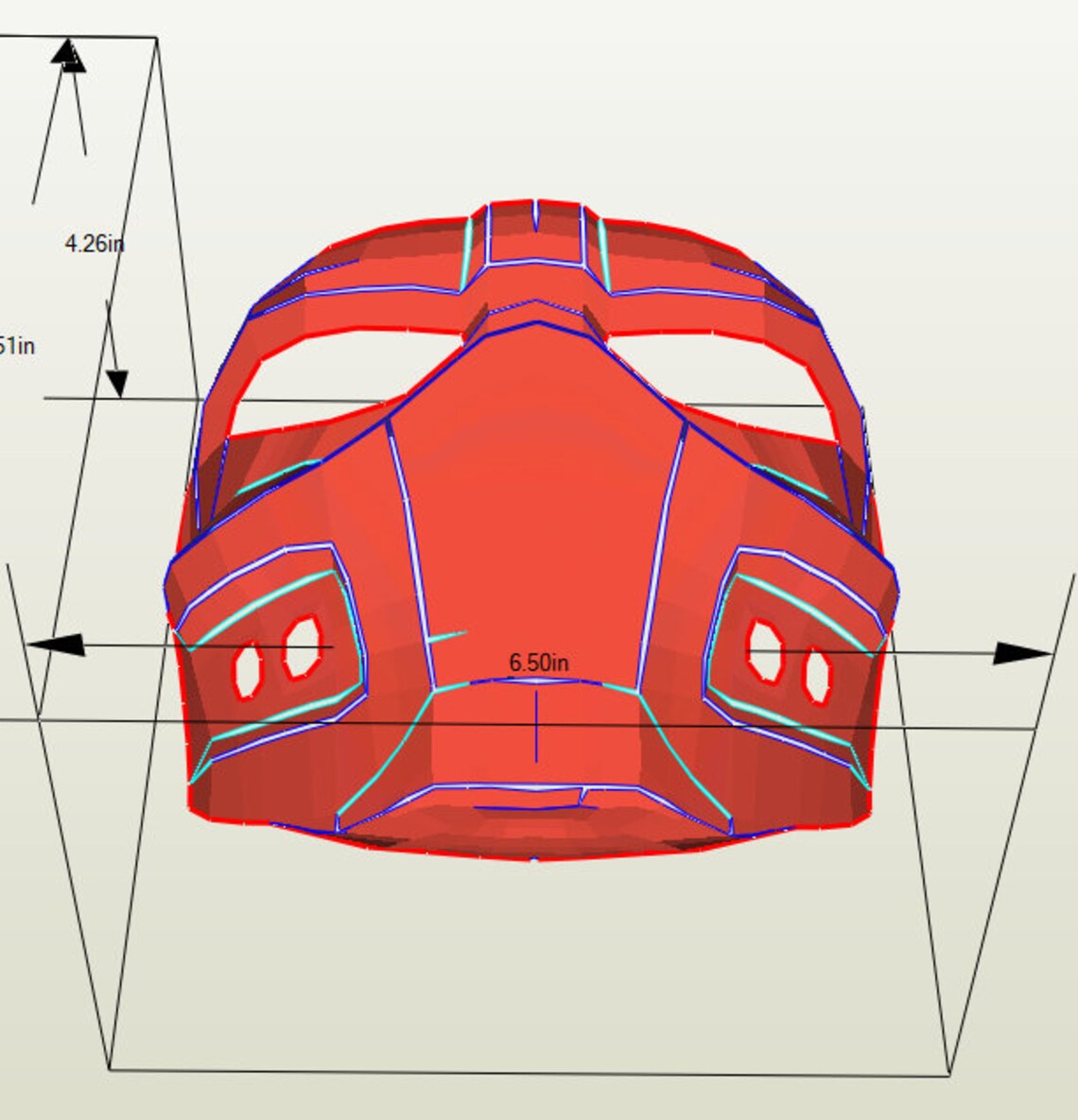Red Hood Outlaw Mask Templlate and PDO | Etsy