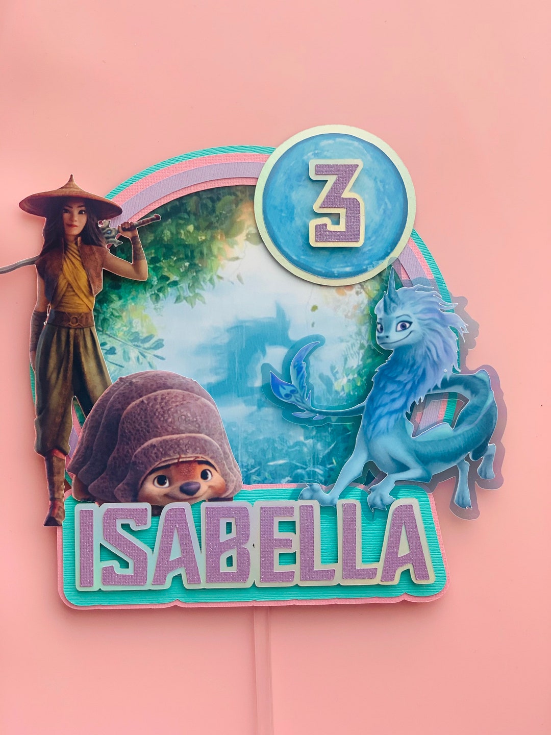 Raya Cake Topper, Raya and the Last Dragon, Raya and the Last Dragon ...