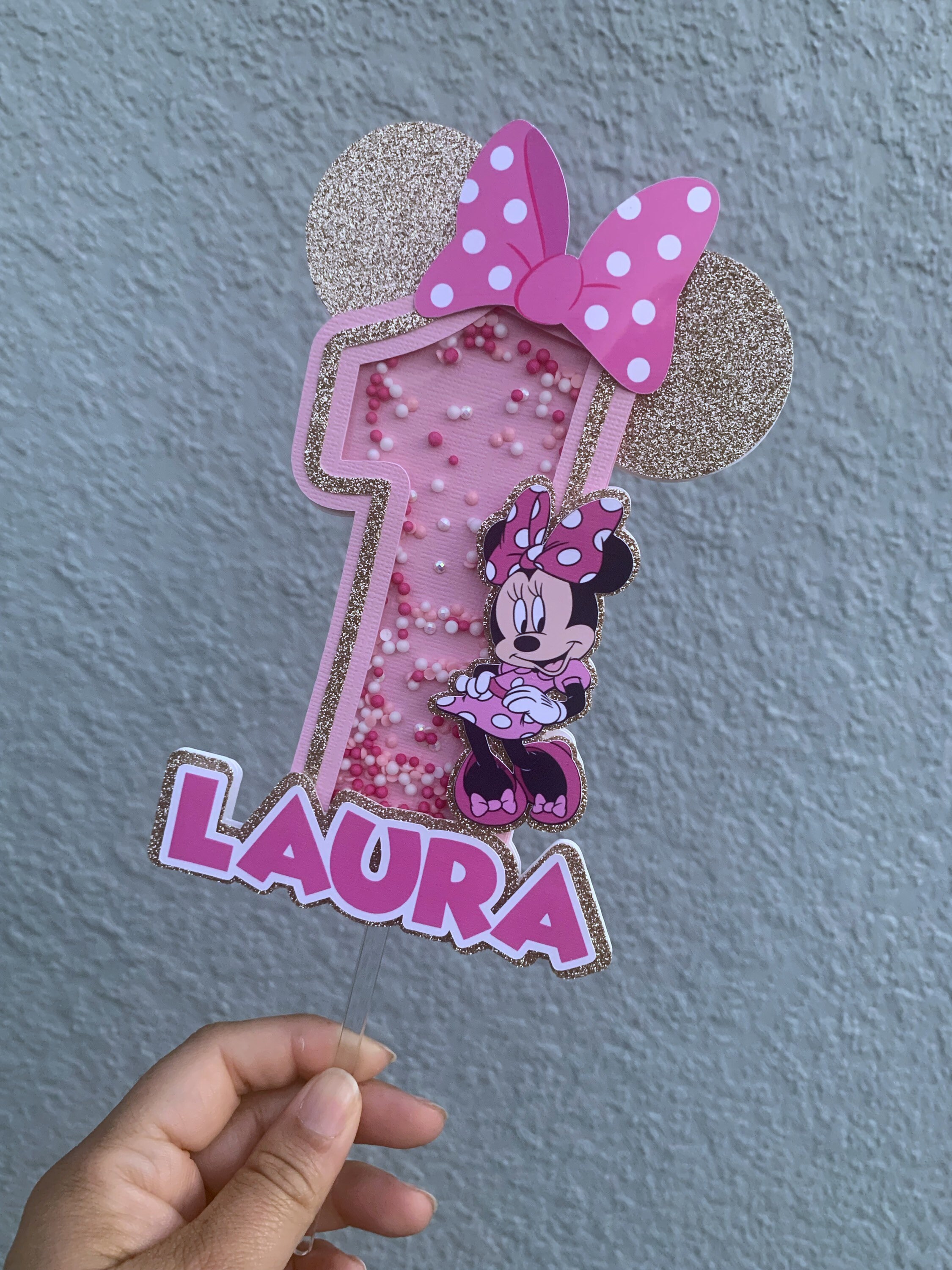 Minnie Cake Topper Minnie Party Decorations Minnie Party - Etsy