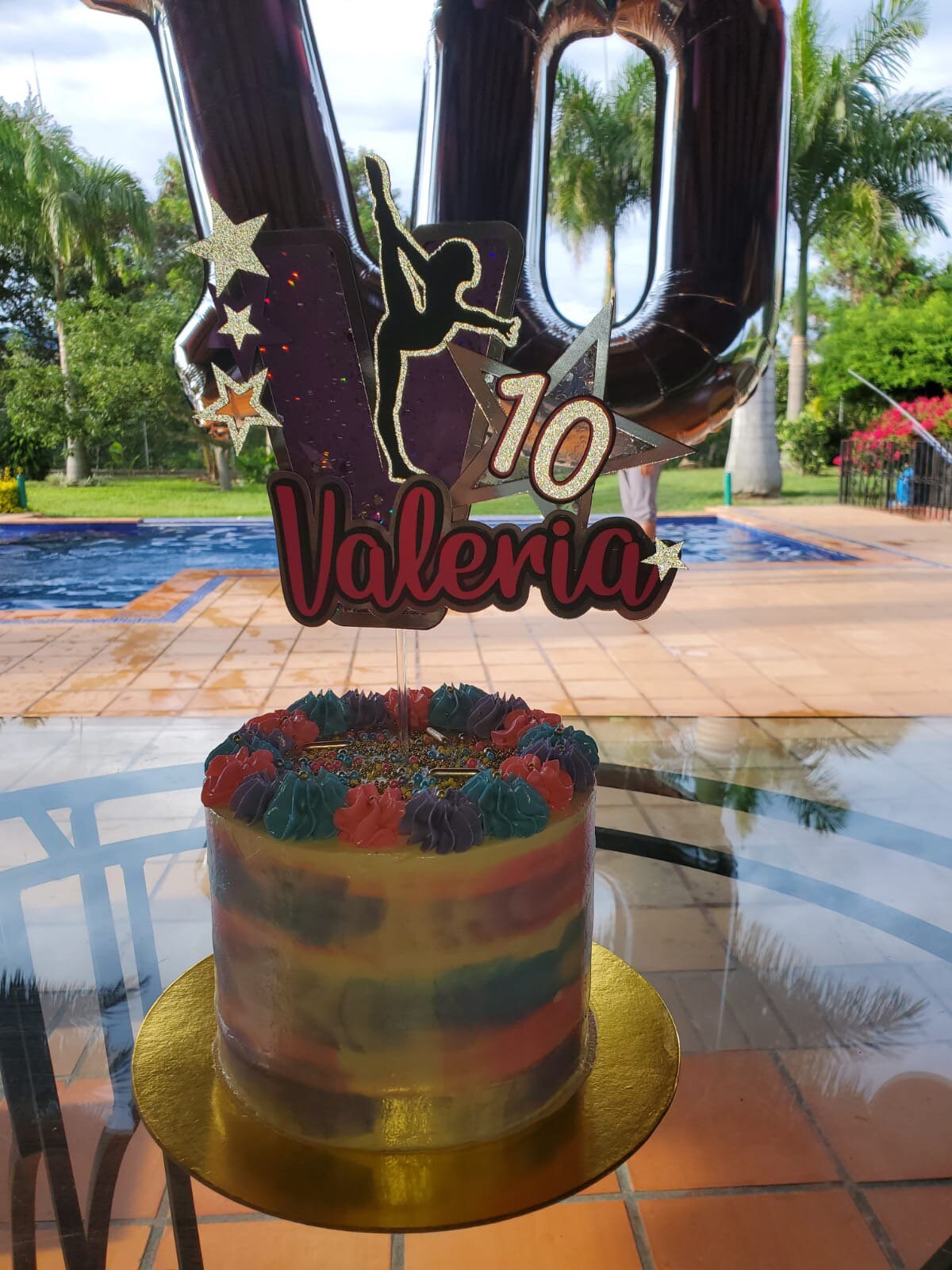 Personalized Gymnastics Cake Topper: Gymnast Party Decor - Etsy