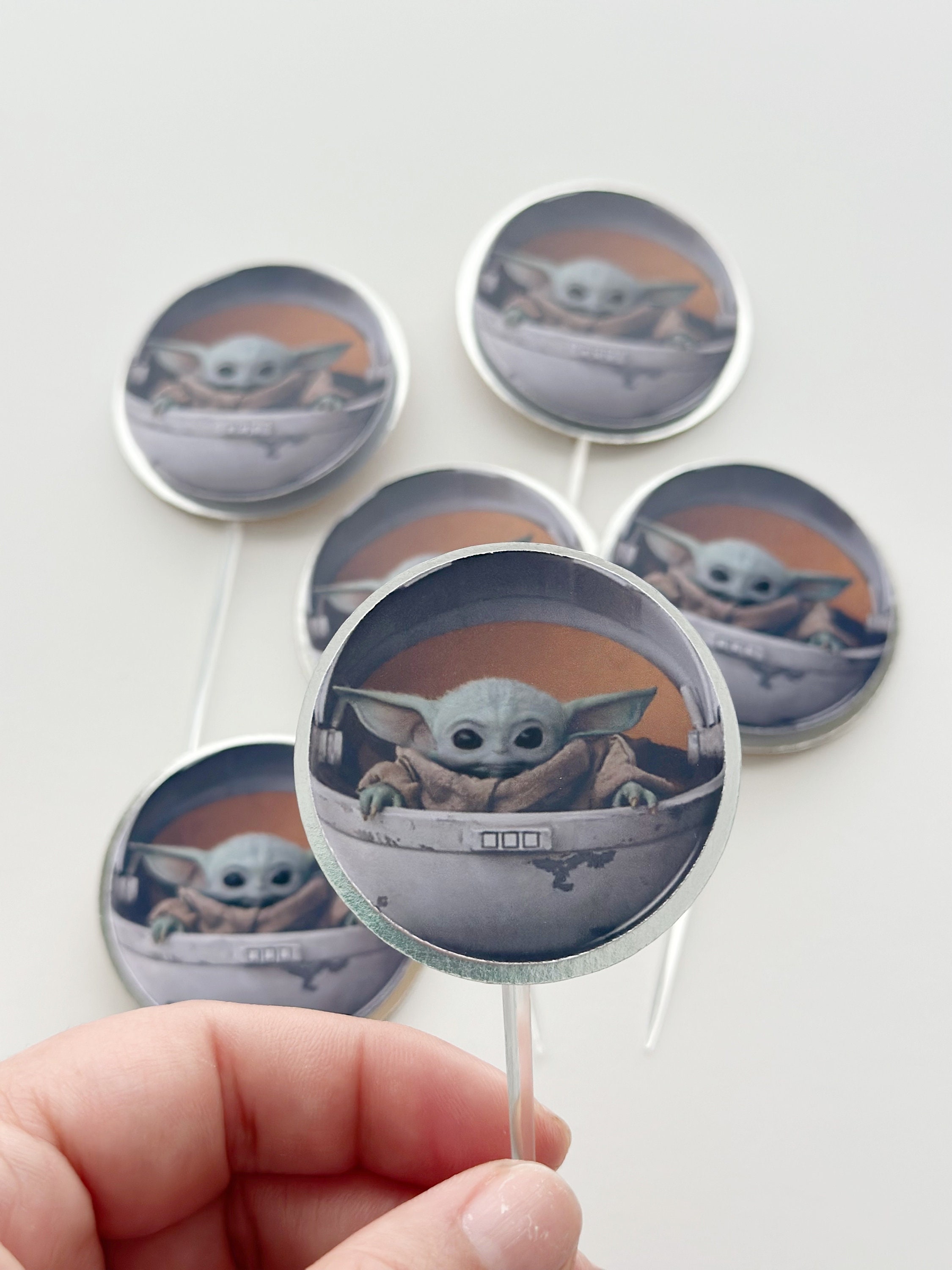 Mandalorian Cupcake Toppers, Baby Yoda Cupcake Toppers, Grogu Toppers ...