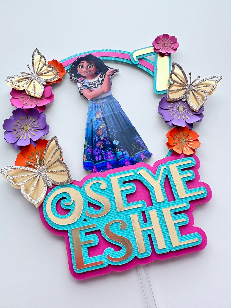Mirabel Cake Topper Encanto Cake Topper Encanto Party - Etsy