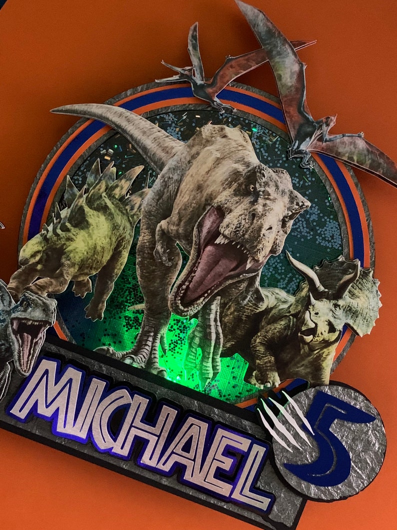Dinosaurs Cake Topper Jurassic World Cake Topper Dinosaur - Etsy