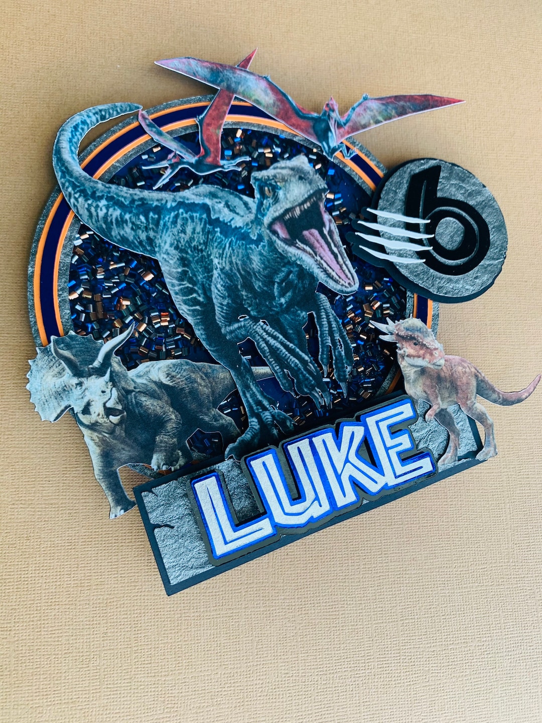 Dinosaurs Cake Topper, Jurassic World Cake Topper, Velociraptor Cake ...