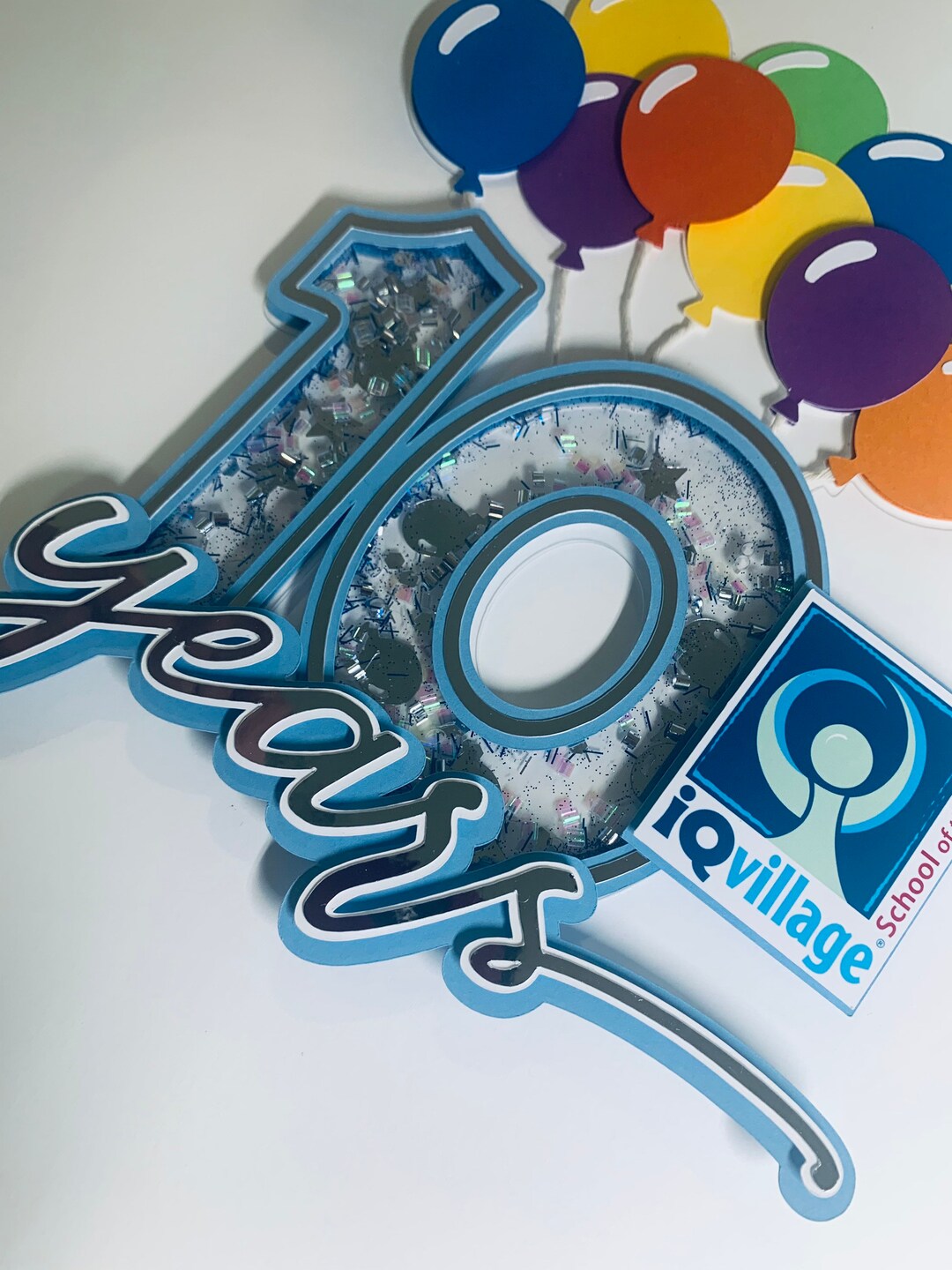 Number Cake Topper, Shaker Cake Topper, Celebration Cake Topper ...