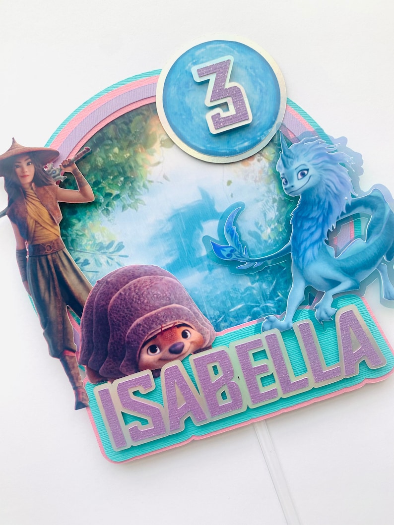 Raya Cake Topper Raya and the Last Dragon Raya and the Last | Etsy