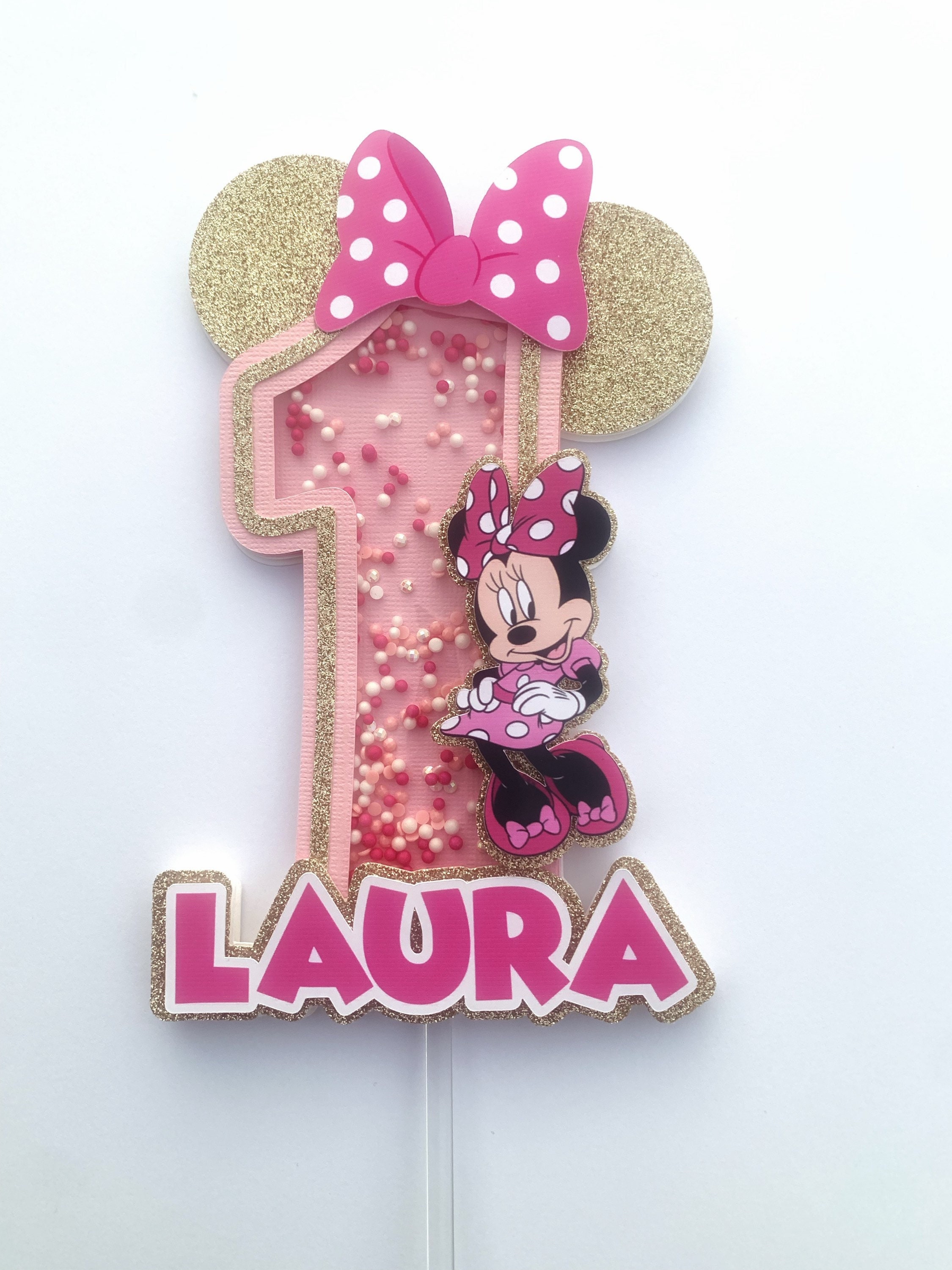 Minnie Cake Topper Minnie Party Decorations Minnie Party - Etsy