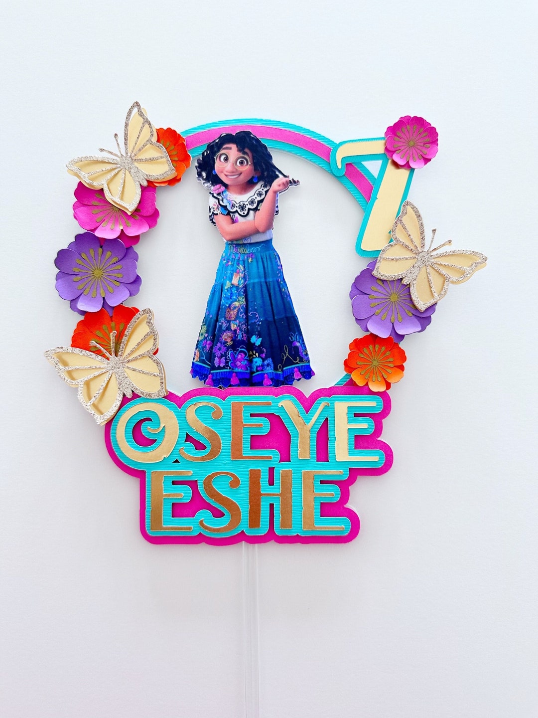 Mirabel Cake Topper - Encanto Cake Topper - Encanto Party Decorations ...