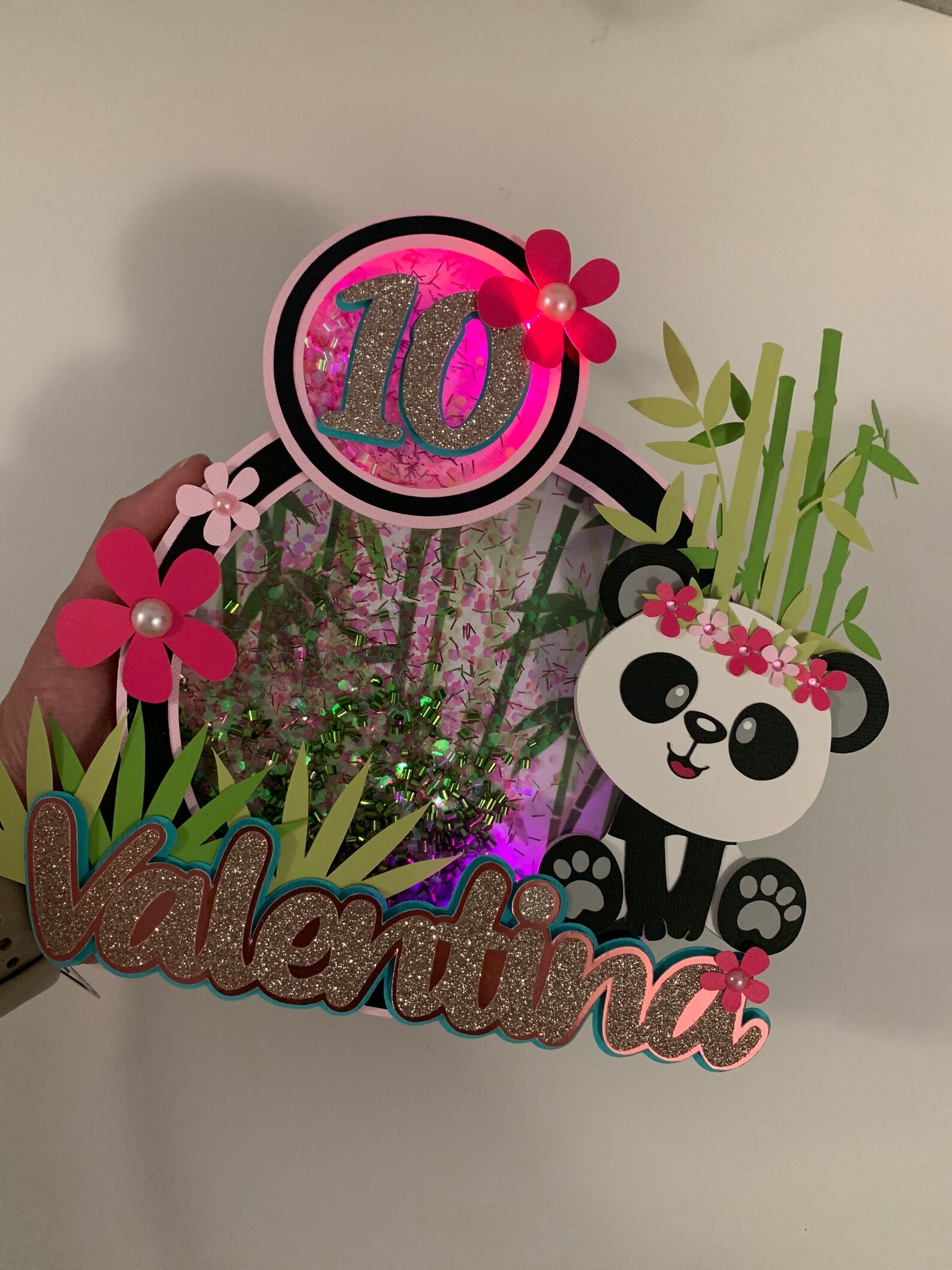 Panda Cake Topper Panda Shaker Cake Topper Panda Cake | Etsy