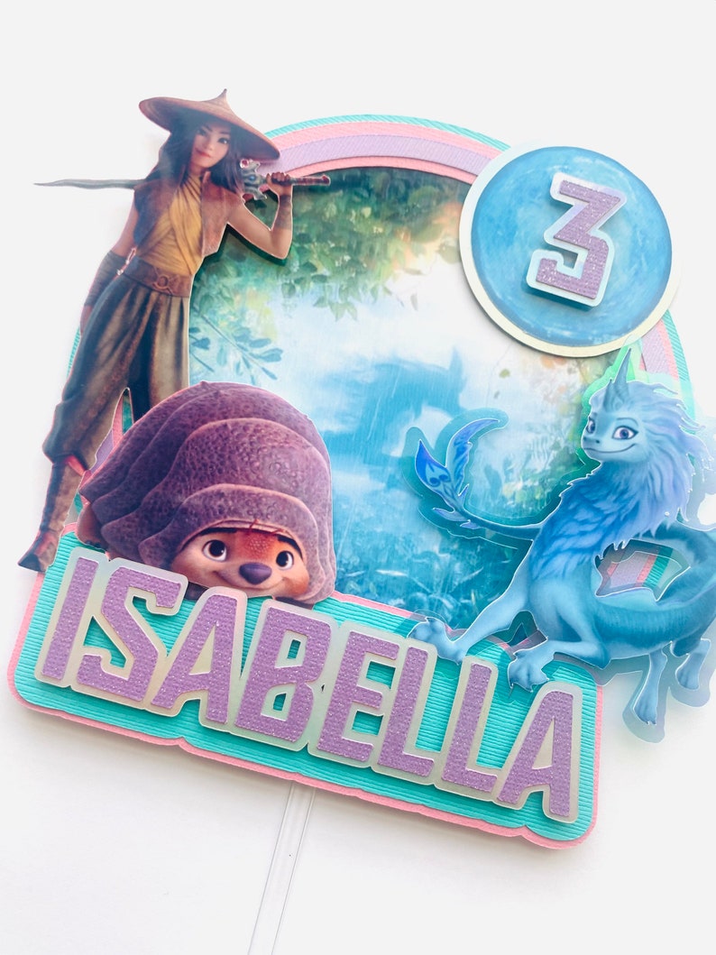 Raya Cake Topper Raya and the Last Dragon Raya and the Last - Etsy