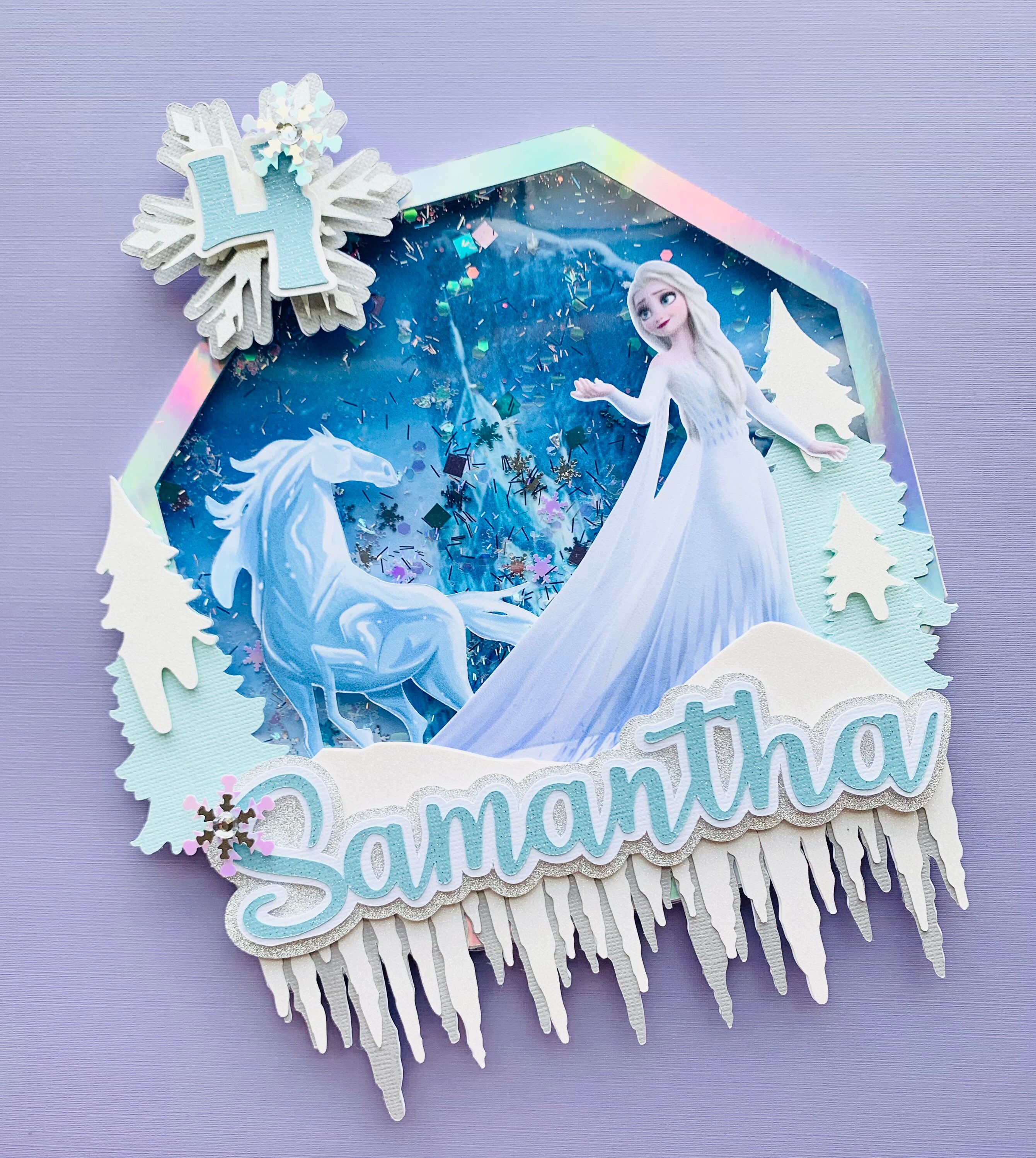 Frozen Cake Topper Cake Decorations Elsa Cake Topper Frozen - Etsy