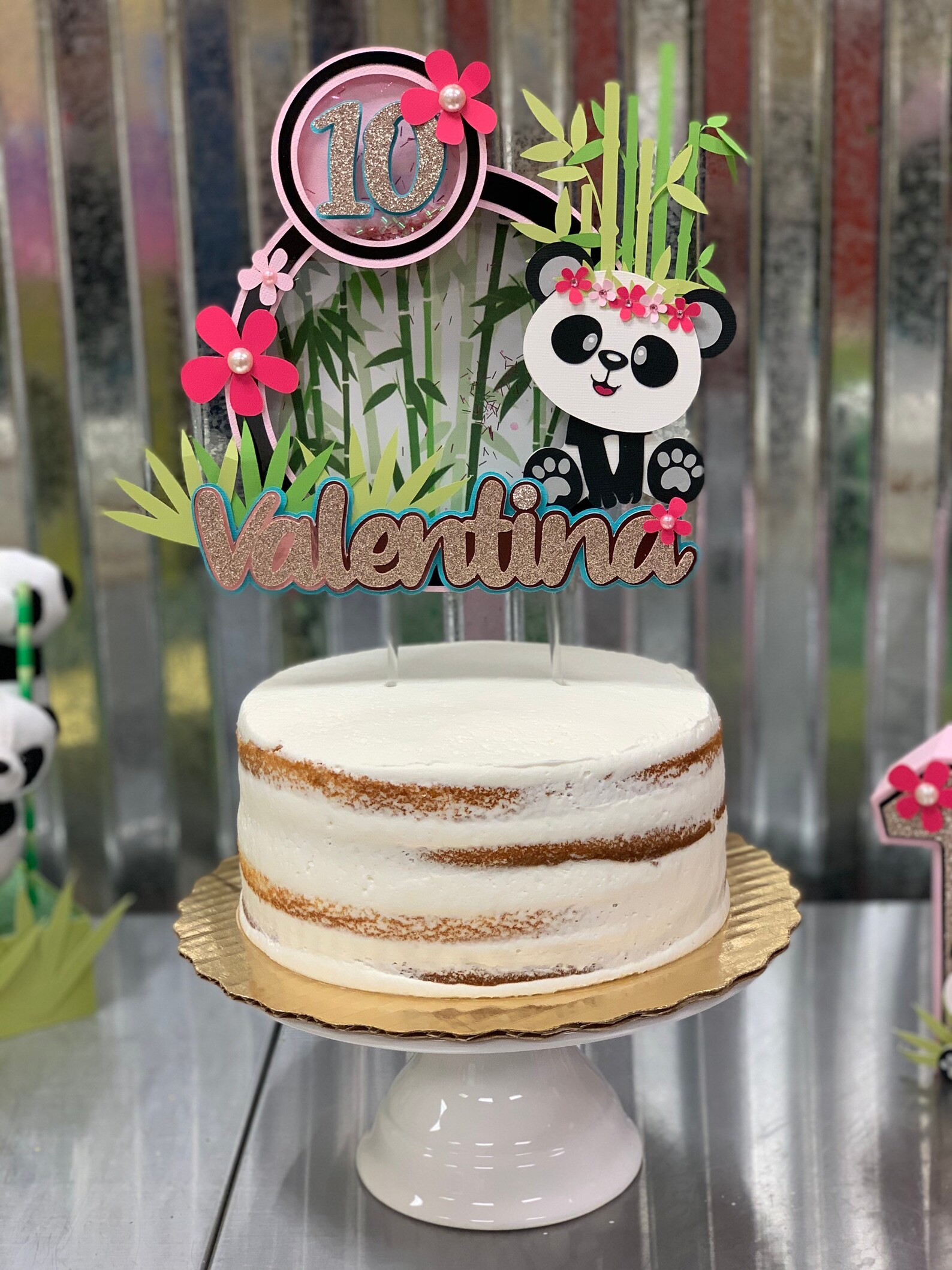 Panda Cake Topper, Panda Shaker Cake Topper, Panda Cake Decorations, Cute Panda, Cake Topper ...