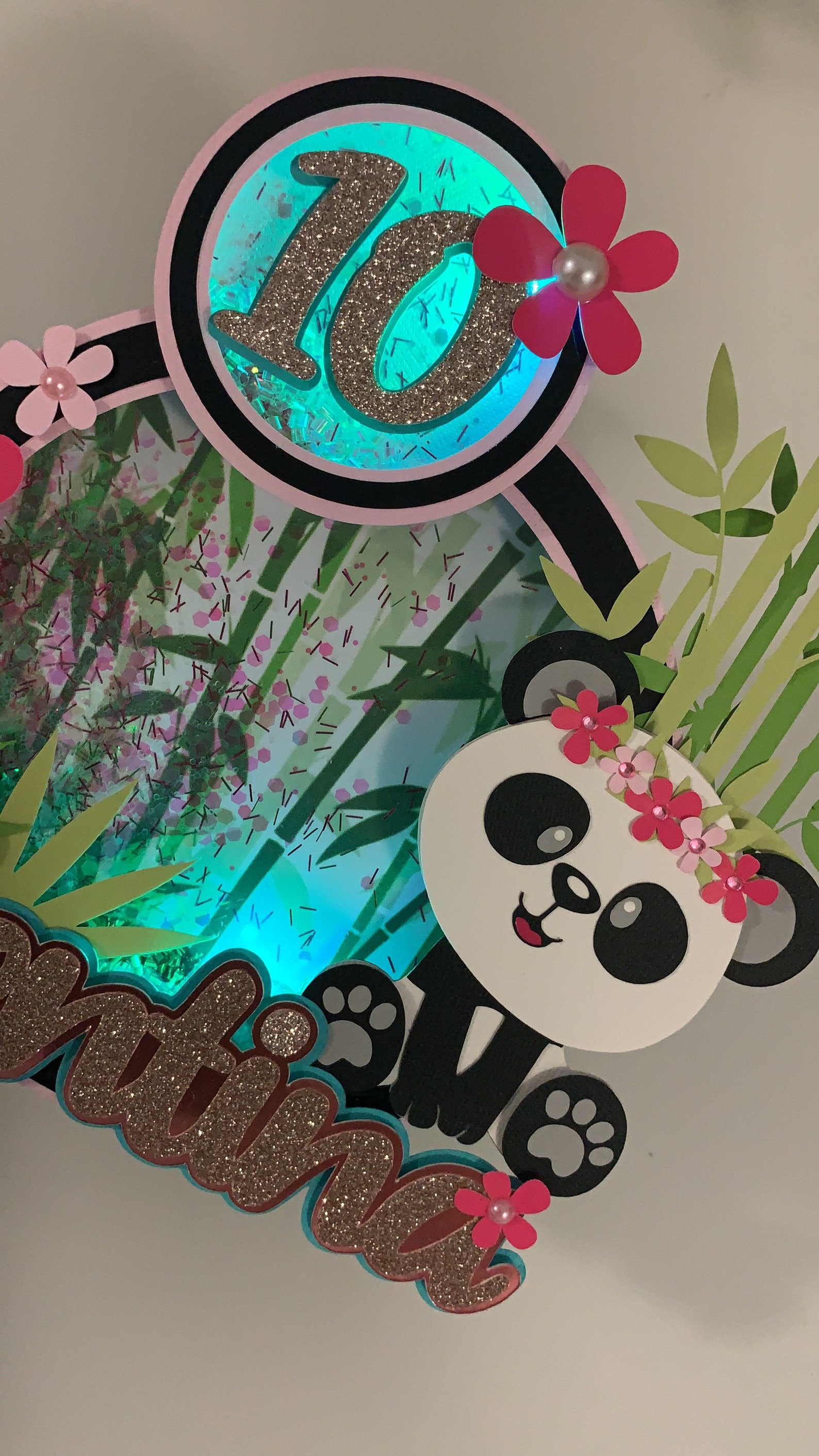 Panda Cake Topper, Panda Shaker Cake Topper, Panda Cake Decorations ...