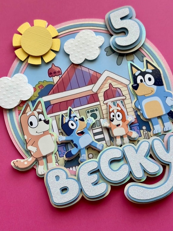 Bluey and Bingo Cake Topper, Bluey and Bingo Birthday, Bluey and🤛 ...
