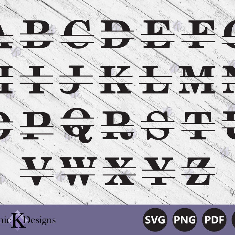 Split Letter - Etsy
