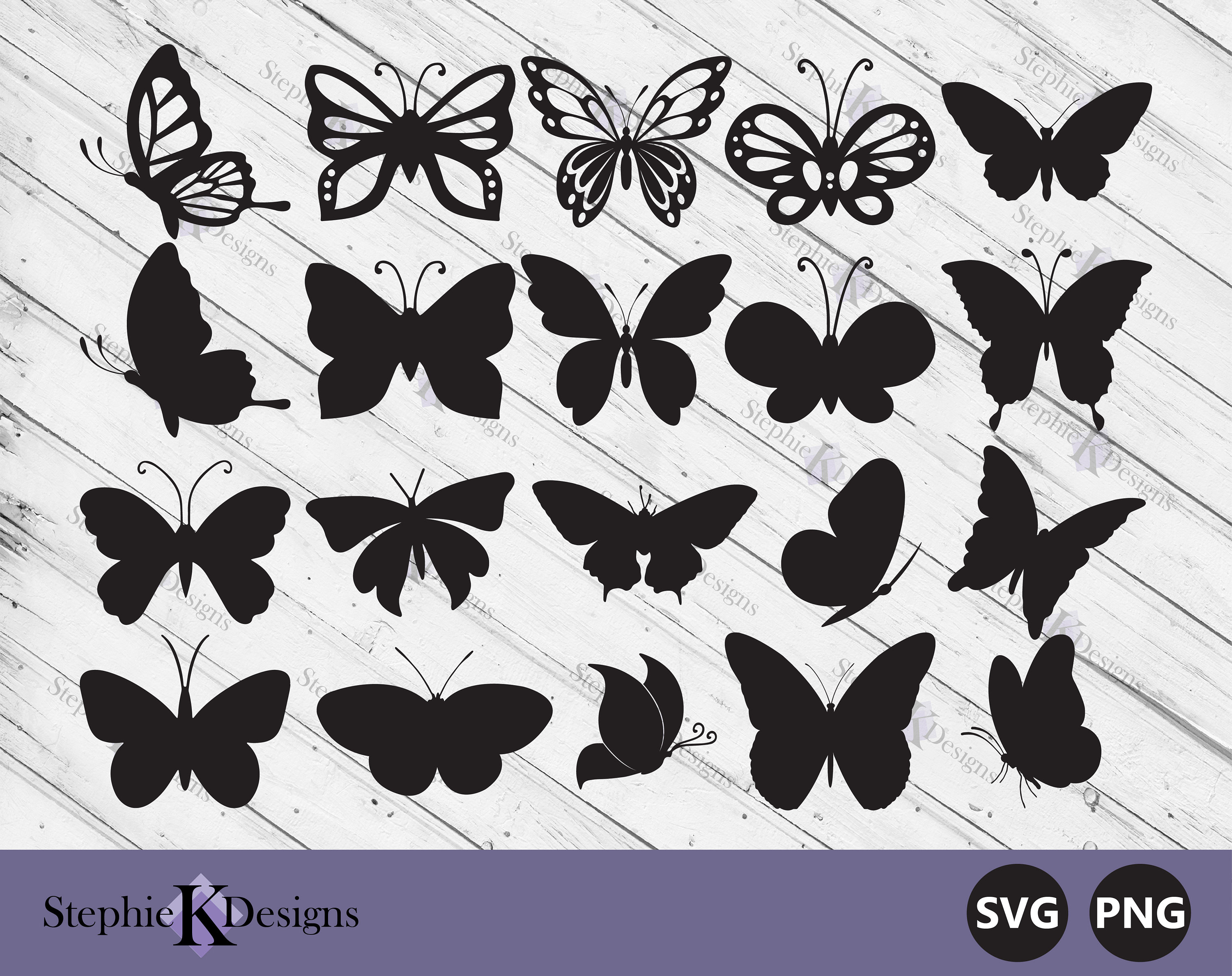 Simple Butterfly Designs