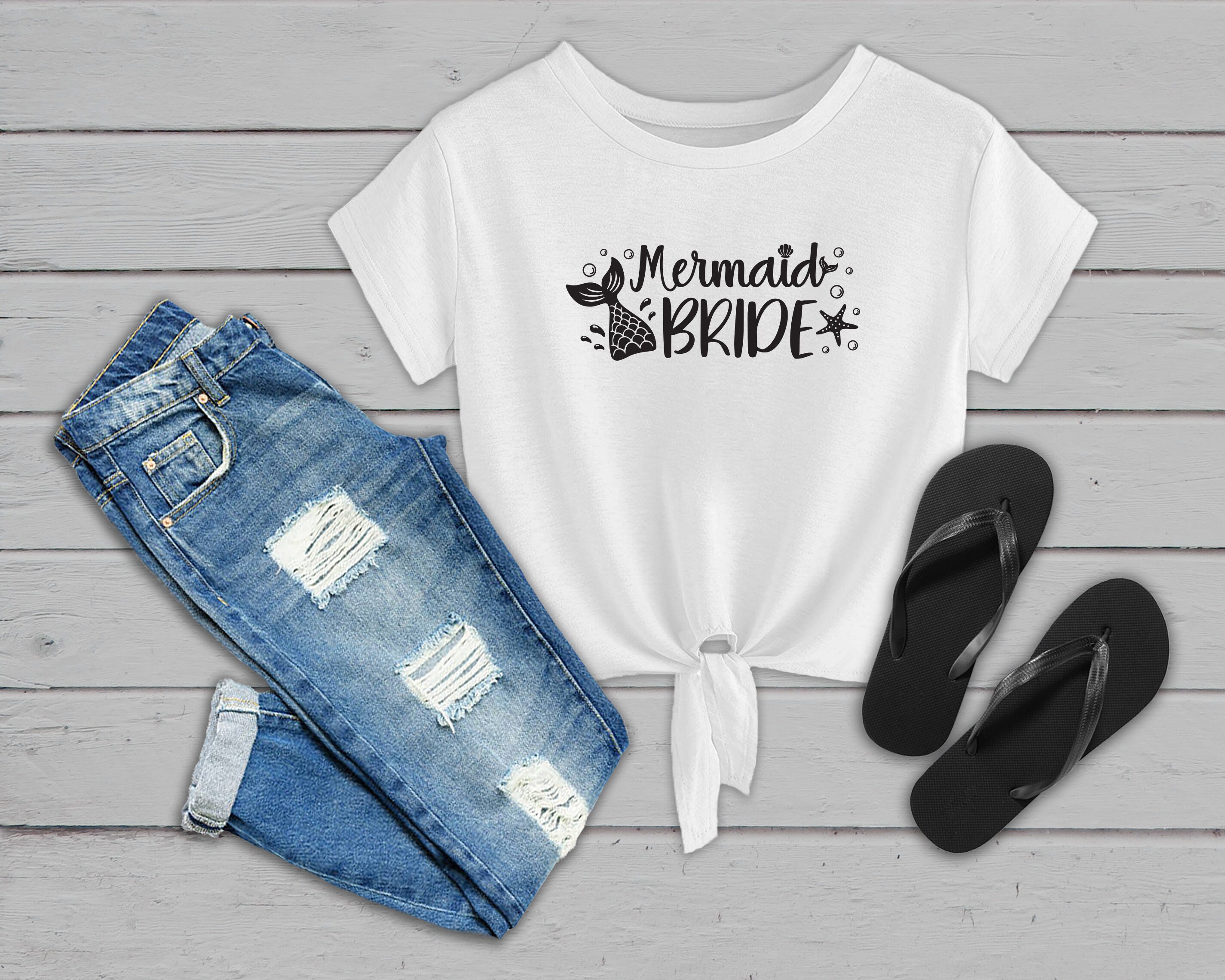 Mermaid Bachelorette Party Shirts - Mermaid Stagette - Mermaid Bride ...