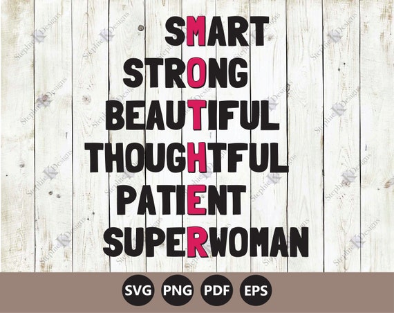 Mother Acronym Svg Mother's Day Svg Mother Definition - Etsy