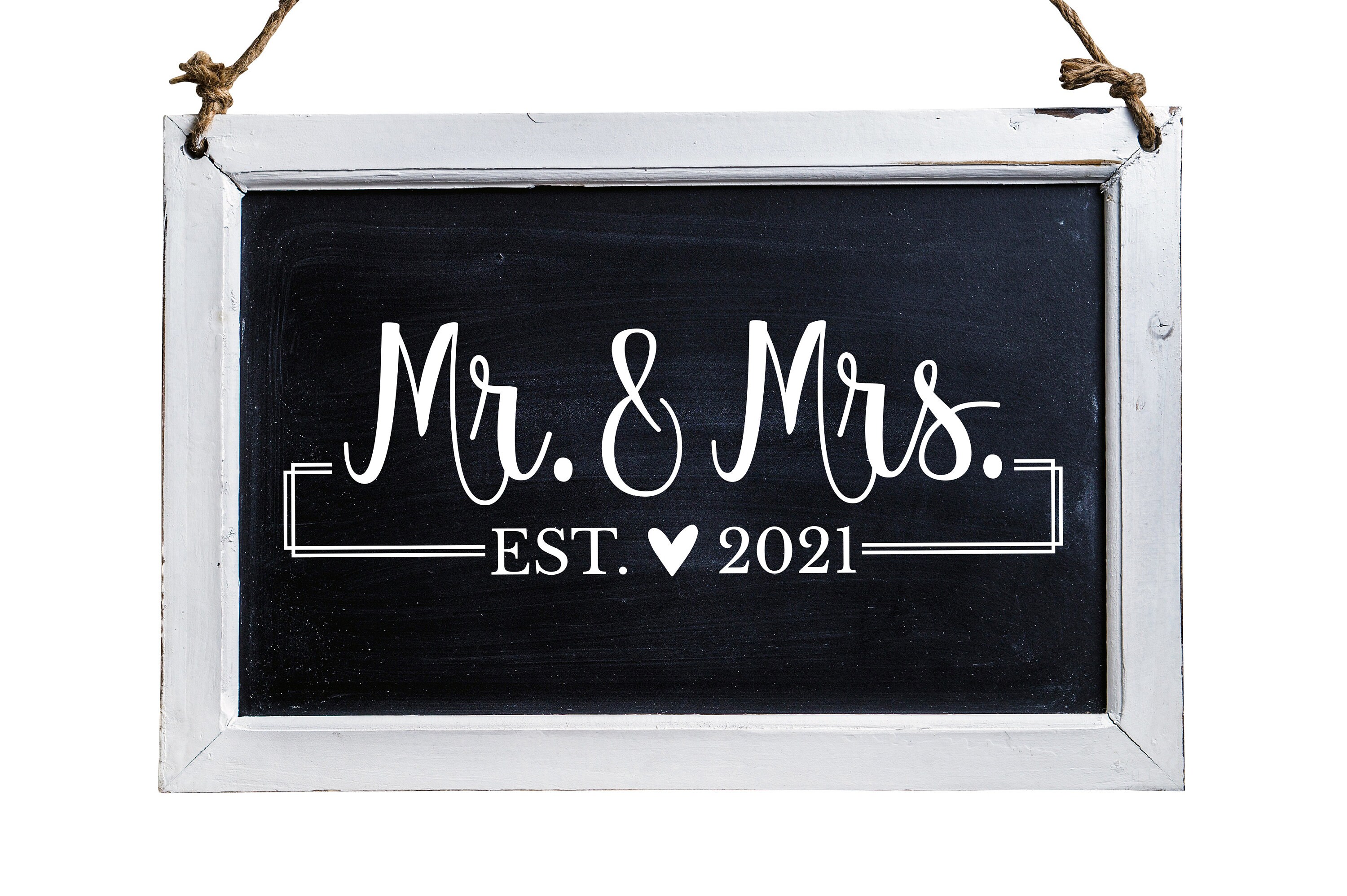 Mr and Mrs Est Svg Wedding Svg Bridal Shower Svg Wedding | Etsy
