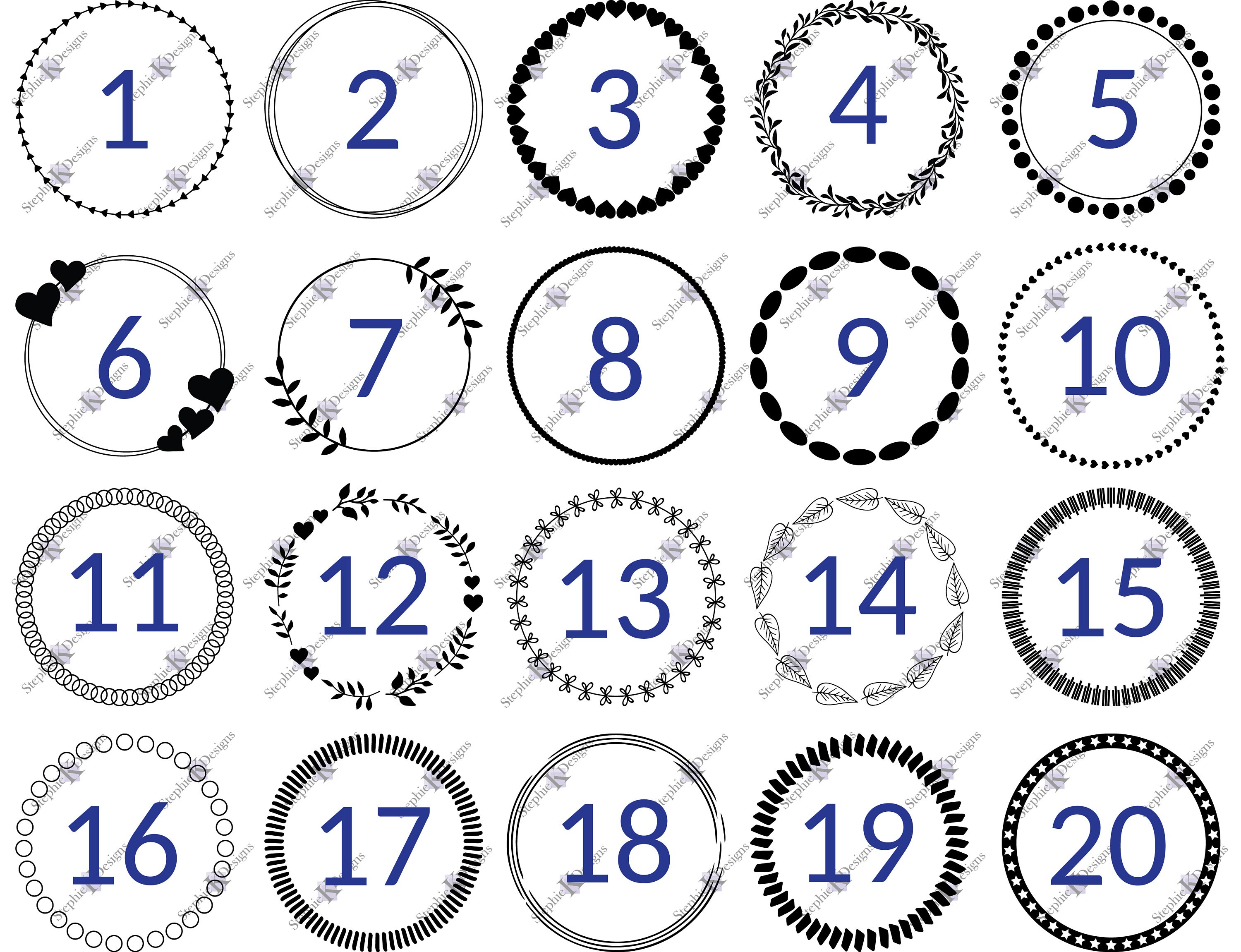 Circle Frame Svg Circle Wreath Svg Round Frame Designs - Etsy Australia