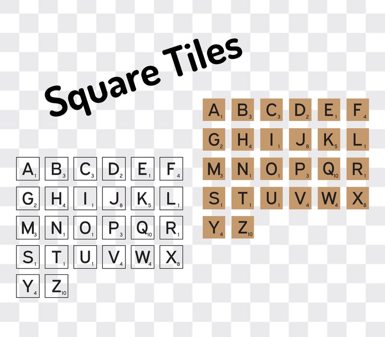 Scrabble Tiles Svg - Alphabet Letter Tiles - Printable Scrabble Tiles ...