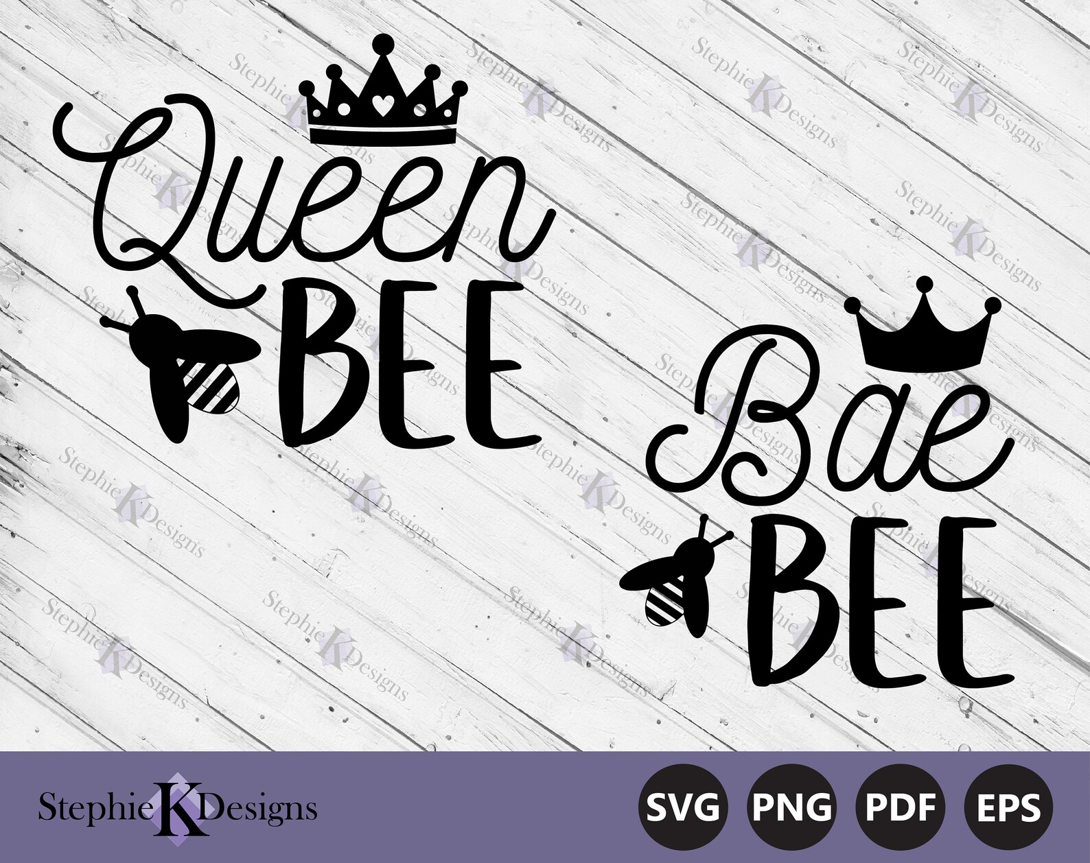 Queen Bee Svg - Bae Bee Svg - Mommy and Me Svg - Momlife Svg - Honey ...