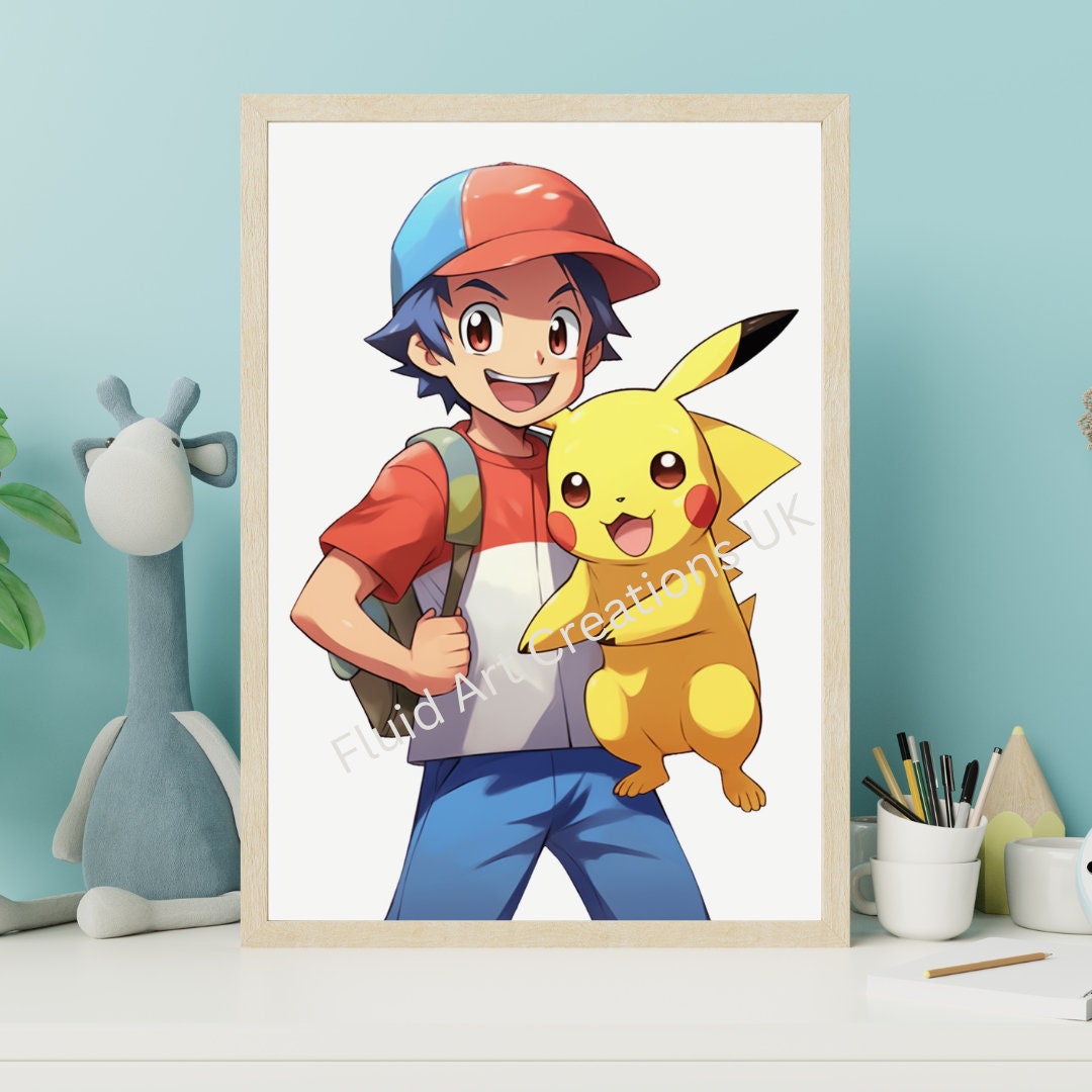 Pokemon Poster Digital Print Pokemon Wall Art Nursery Wall - Etsy