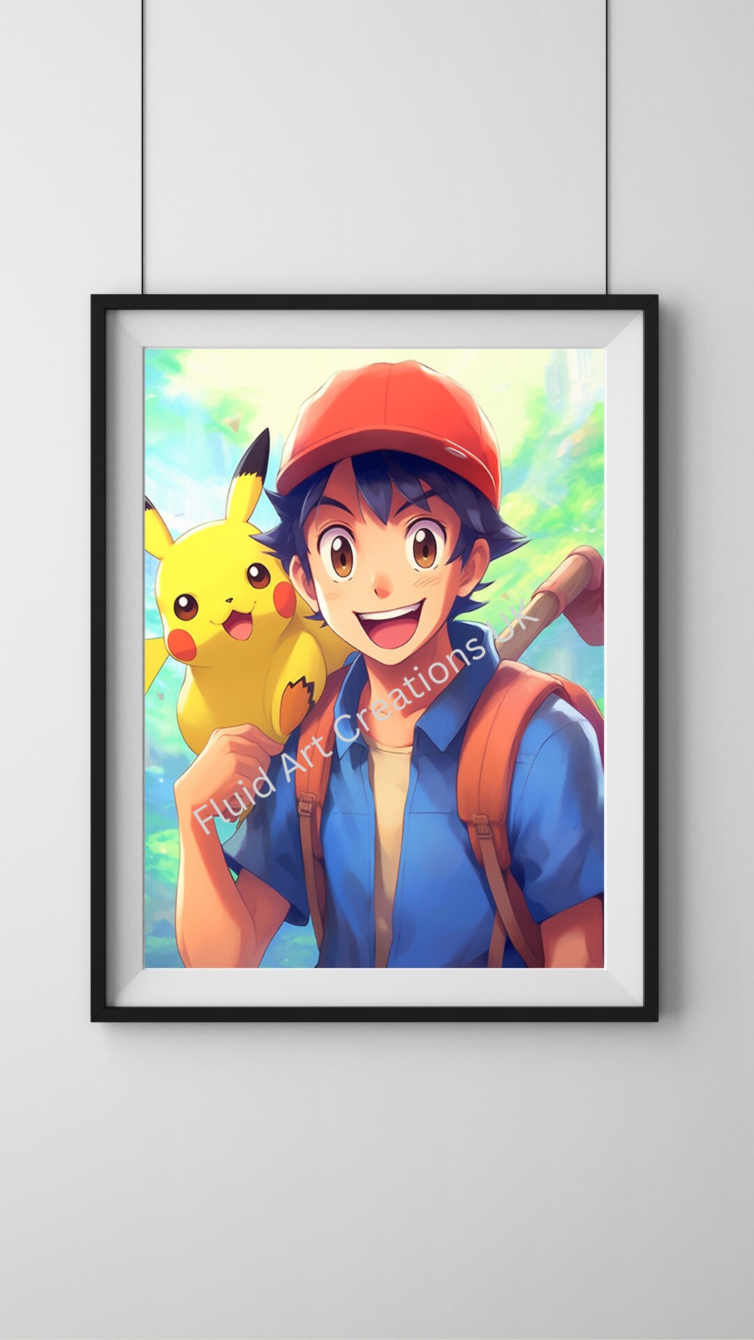 Pokemon Inspired Poster Digital Print, Pokemon Wall Art, Children Room ...