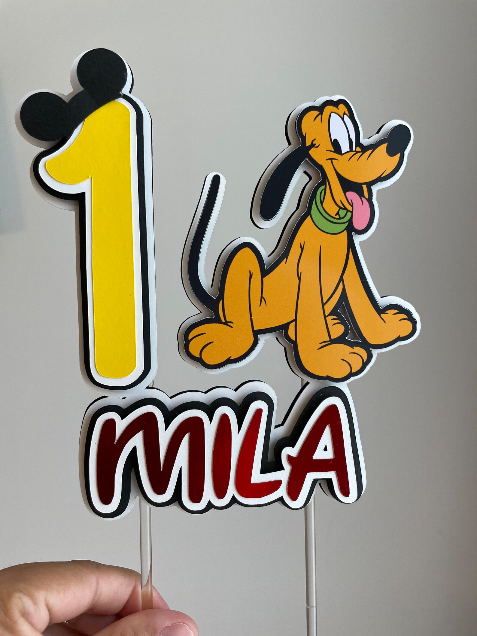 Mickey Mouse Pluto Cake Topper - Etsy