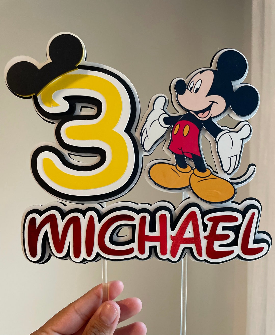 Mickey Mouse, Pluto Cake Topper - Etsy
