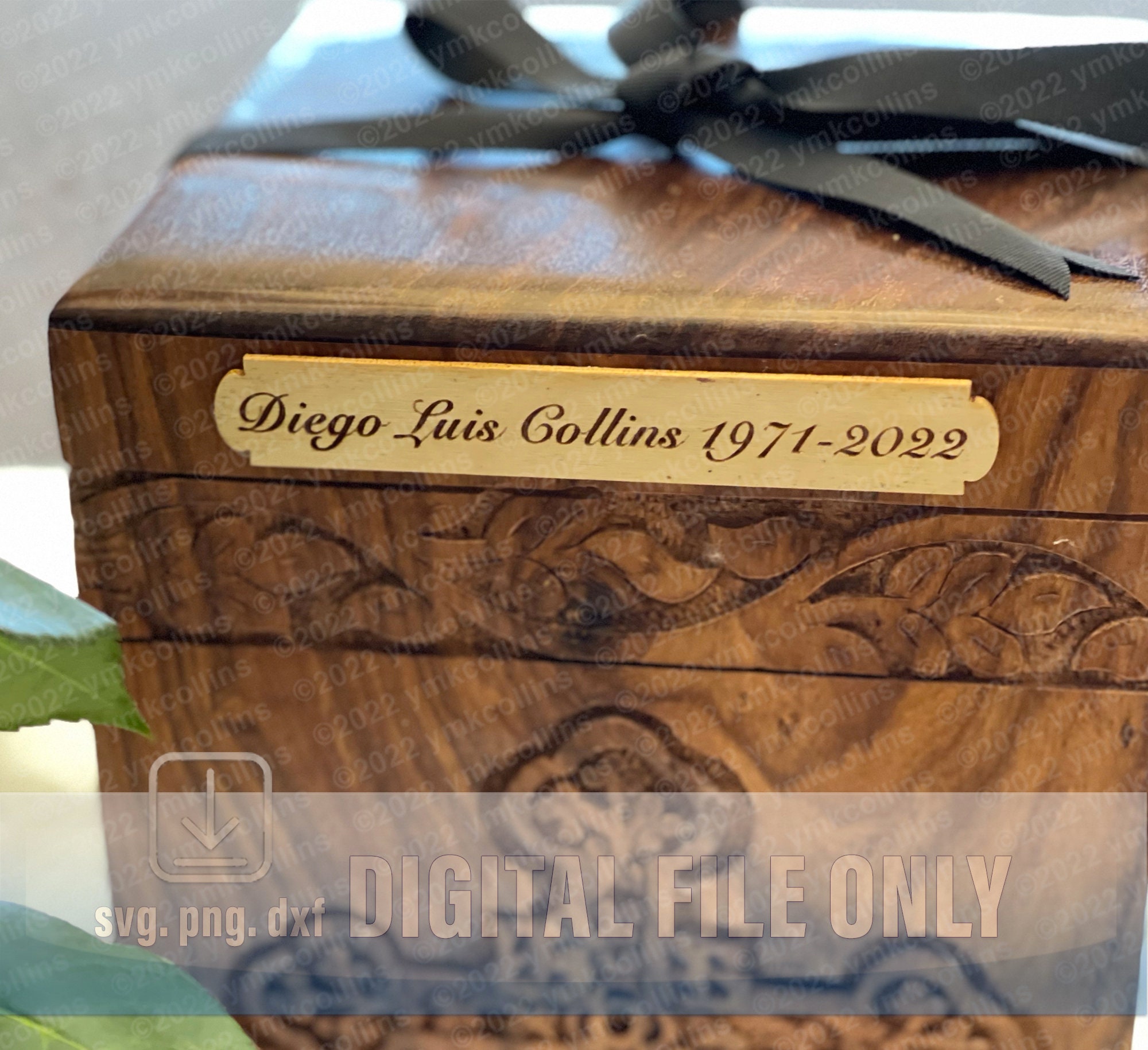 Urn Name Tag Svgs: Sign Plate and Frame Svgs, Tag Svgs, Labels SVG ...