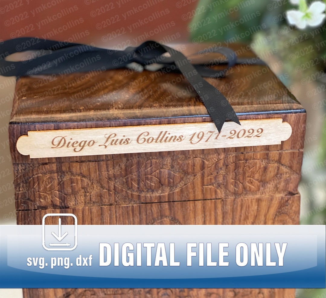 Urn Name Tag Svgs: Sign Plate and Frame Svgs, Tag Svgs, Labels SVG ...