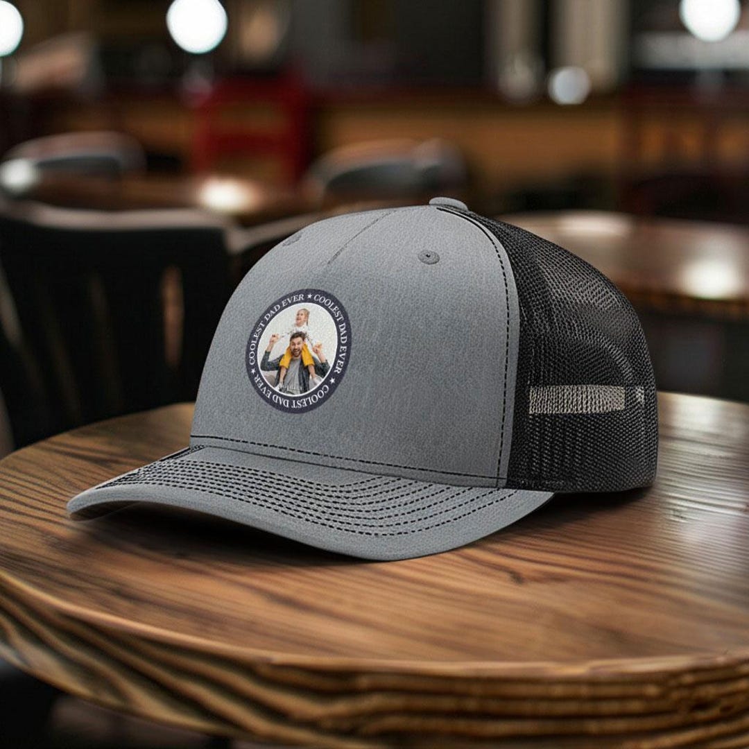 Custom Fathers Day Caps, Father and Son Caps, Dad Photo Cap, Coolest ...